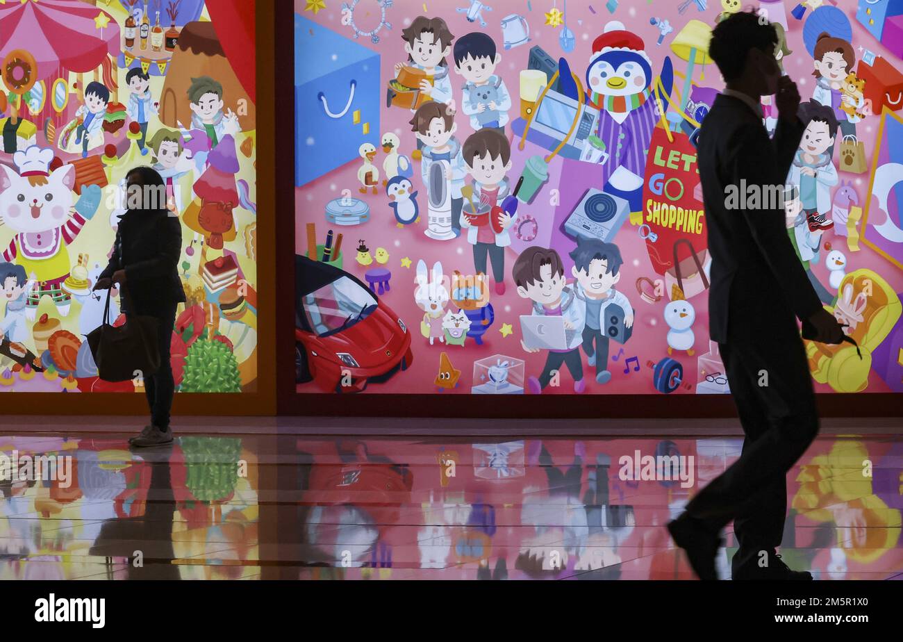 Backlit graphic displays for the 2022 Hong Kong Food Festival and the ...