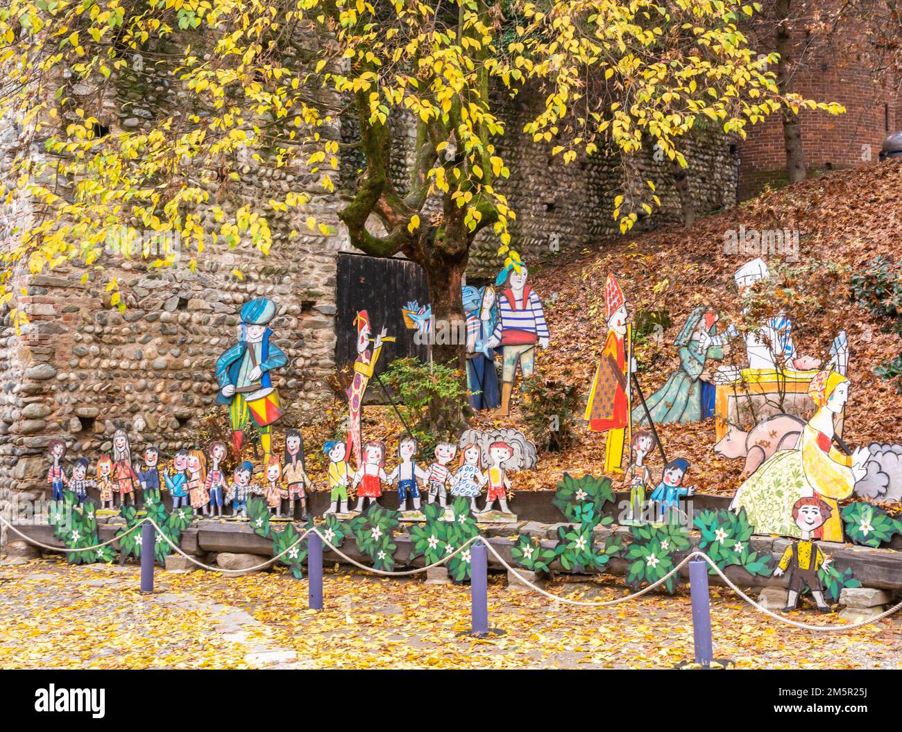 The Medieval Hamlet at the Valentino Park, Turin, northern Italy ...