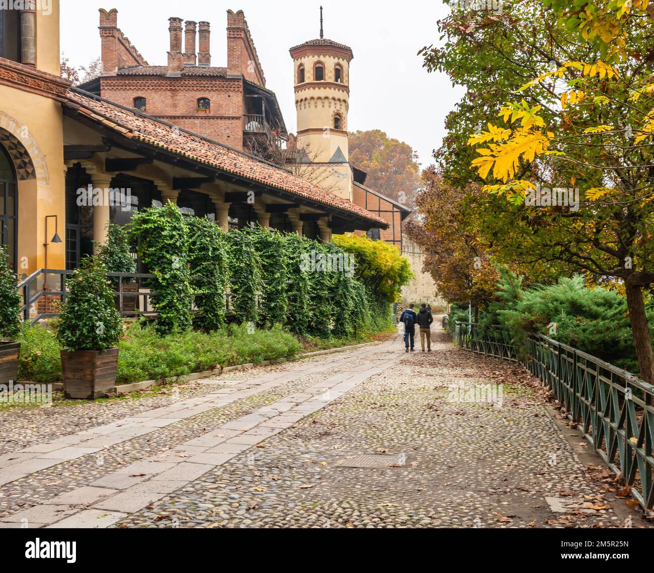 The Medieval Hamlet at the Valentino Park, Turin, northern Italy ...