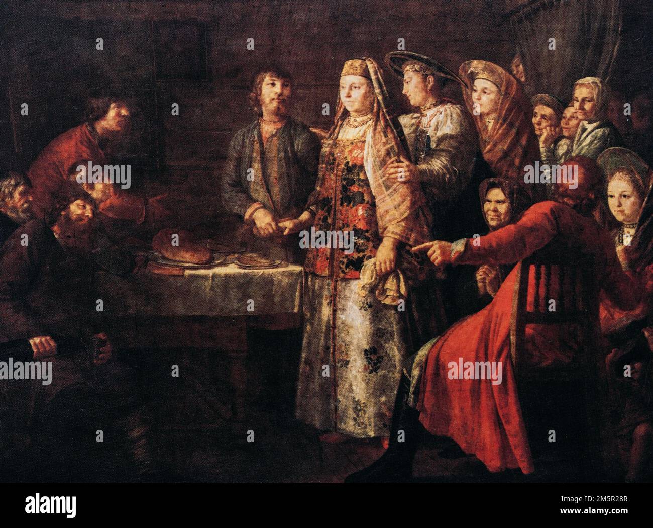 Painting By Russian Artist Mikhail Shibanov, Celebration Of Wedding ...