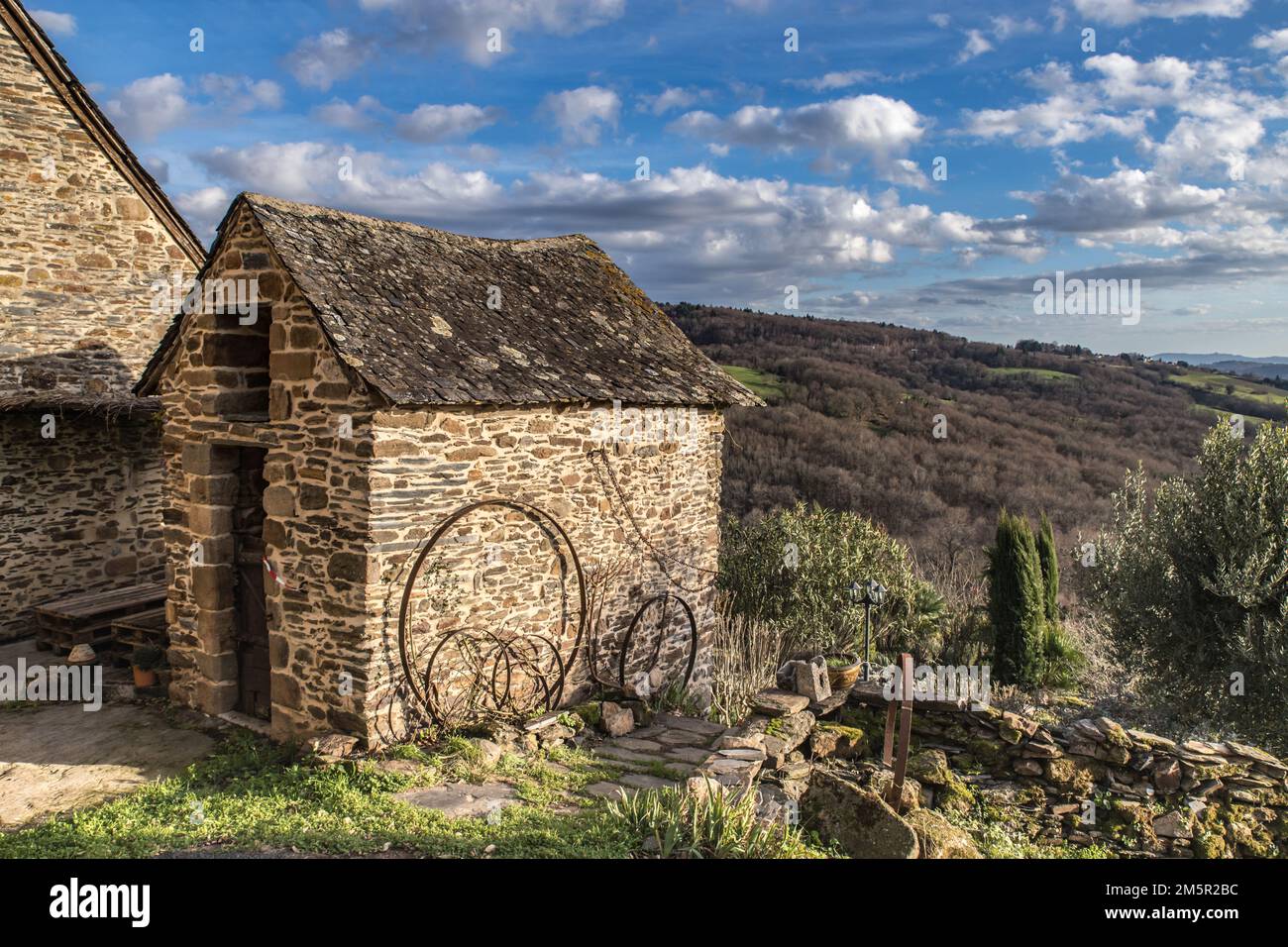 Vue pittoresque depuis les trois villages Stock Photo - Alamy