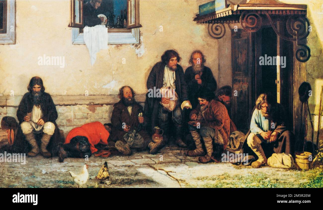 Painting By Russian Artist Grigoriy Myasoyedov, The Zemstvo At Lunch ...