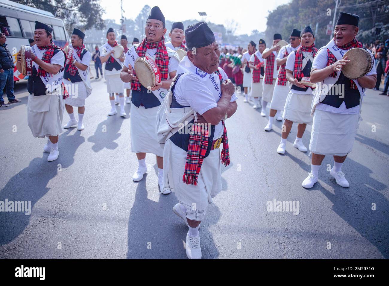 Gurung traditional attire hi-res stock photography and images - Alamy