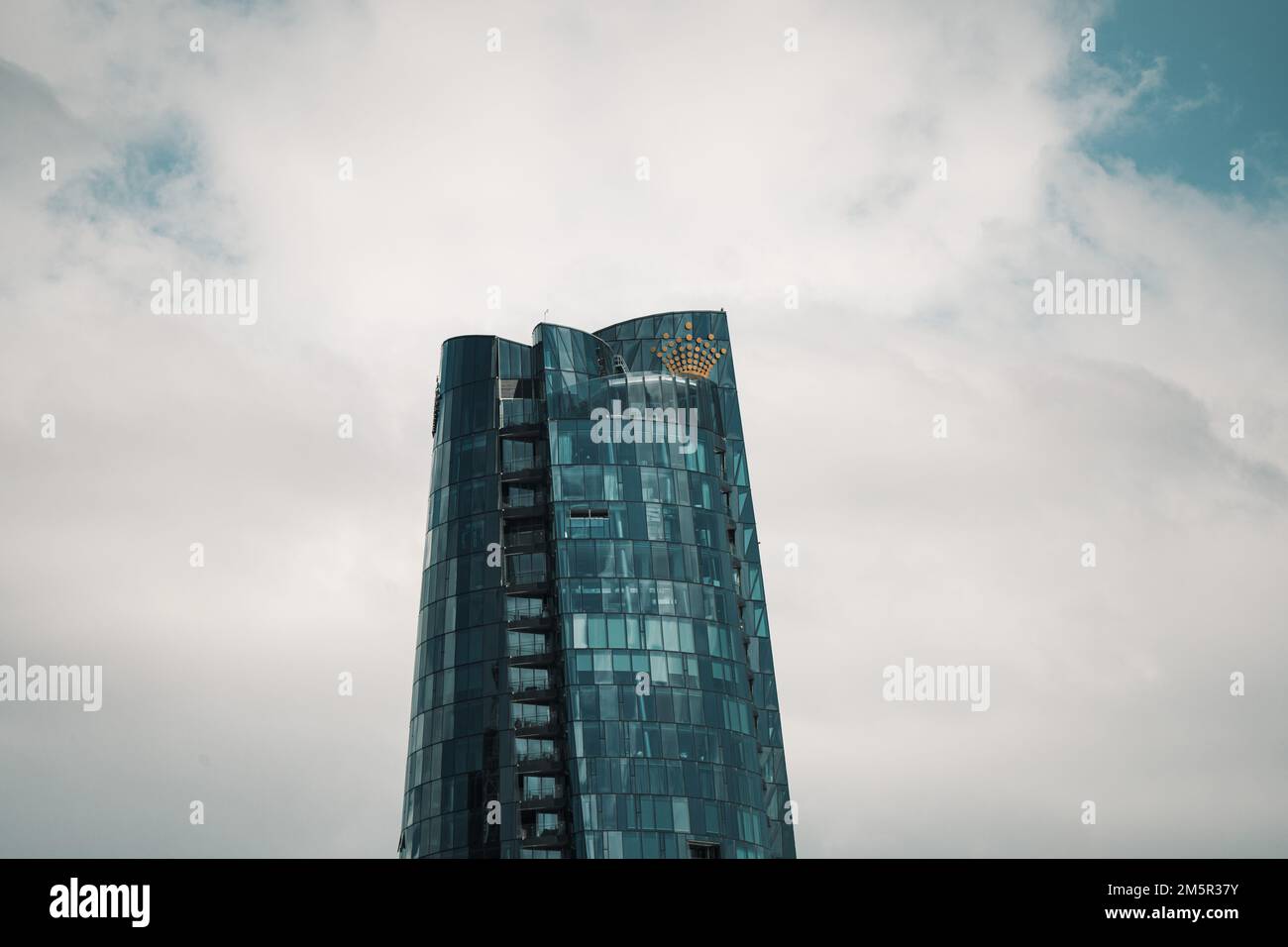 The Sydney Crown Building with cloudy sky on the background Stock Photo ...