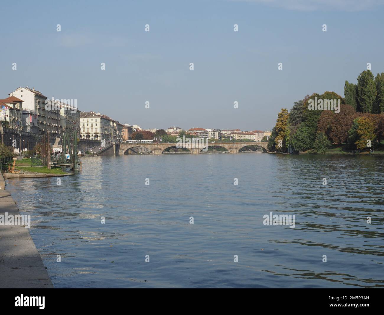 TURIN, ITALY - CIRCA OCTOBER 2022: Fiume Po translation River Po Stock ...