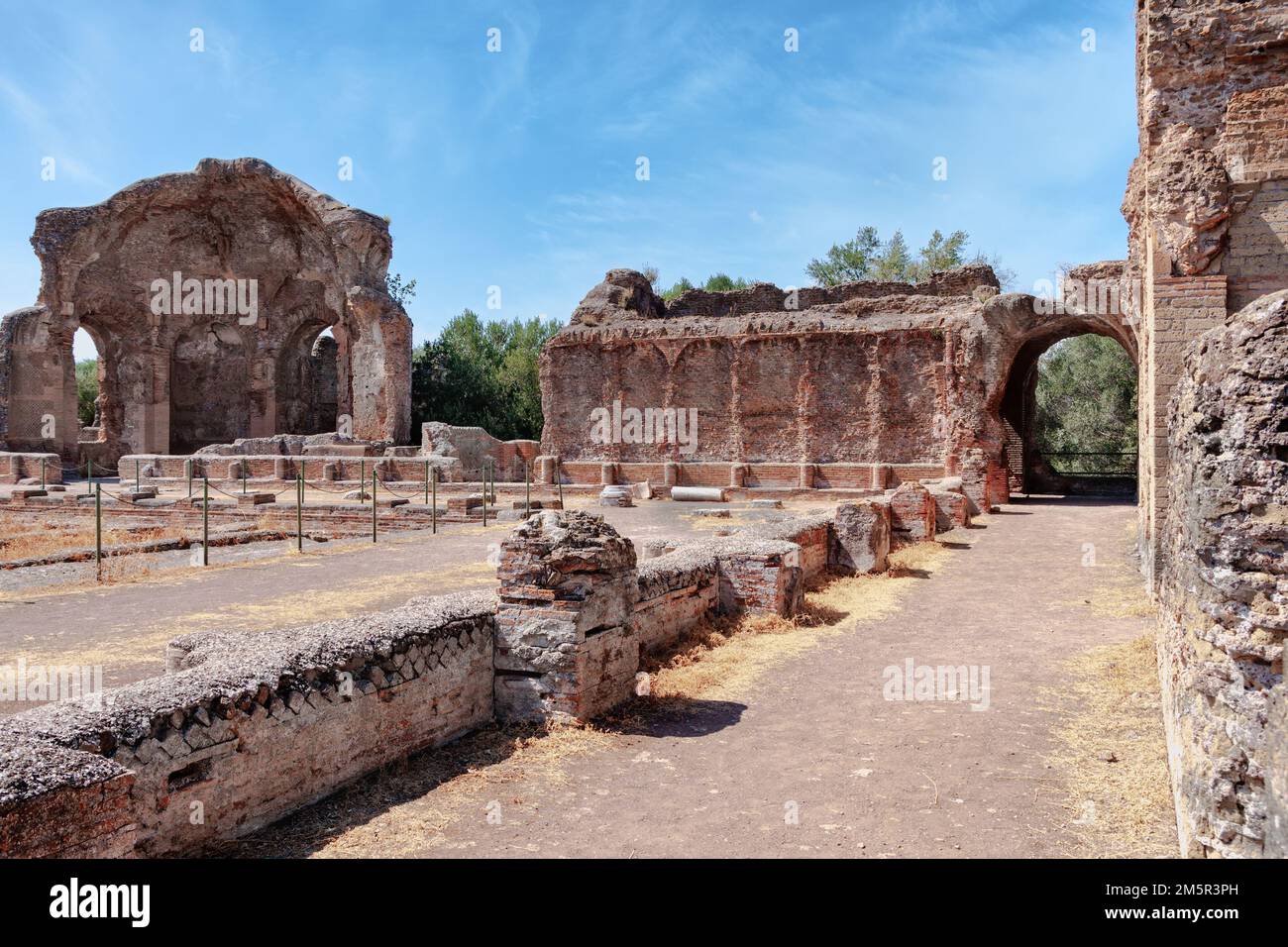Semicircular nymphaeum at Golden Square Hadrian Villa Tivoli Italy ...