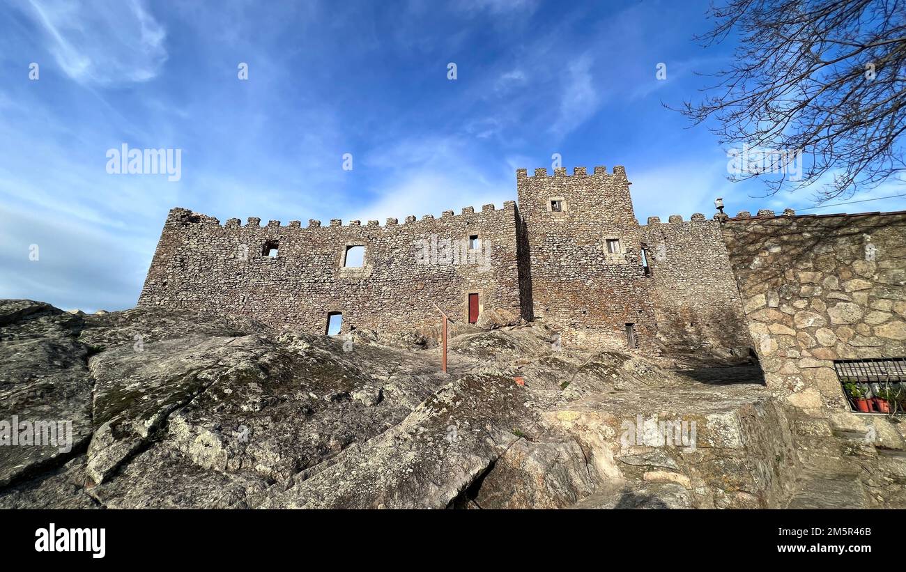 The castle of Montánchez is a fortress located on a hill in Cáceres ...