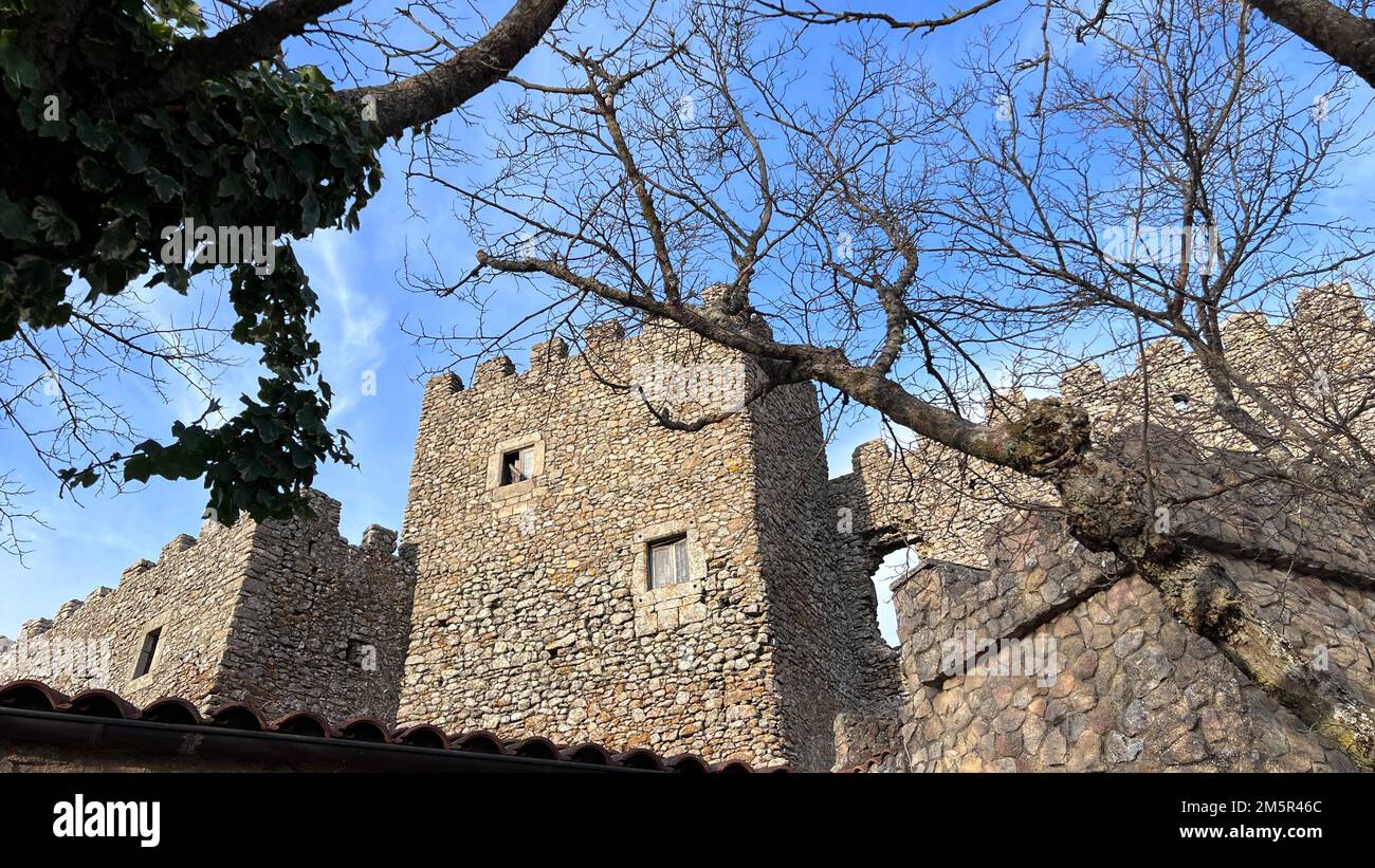 The castle of Montánchez is a fortress located on a hill in Cáceres ...