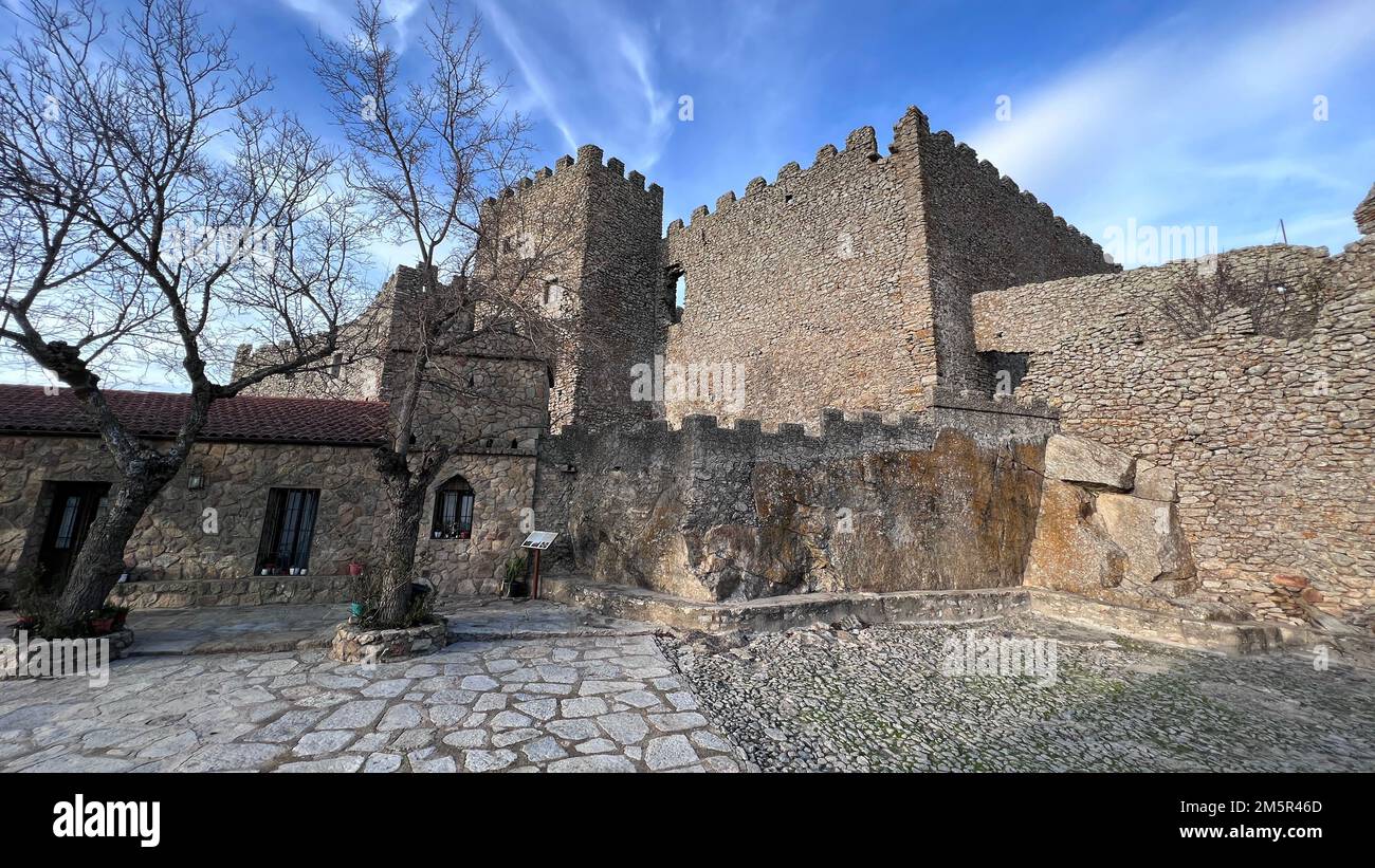 The castle of Montánchez is a fortress located on a hill in Cáceres ...