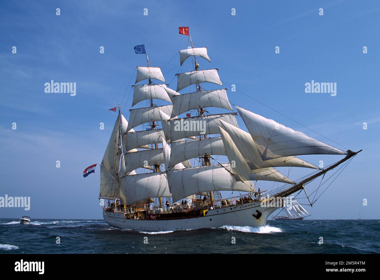 Dutch barque Europa, Torbay race start, 2005 Stock Photo - Alamy