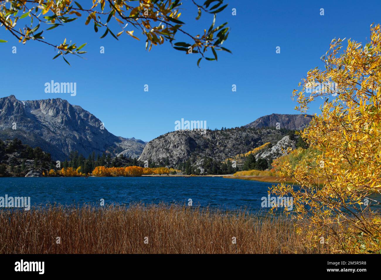 A scenic autumn landscape in June Lake Loop, California Stock Photo - Alamy