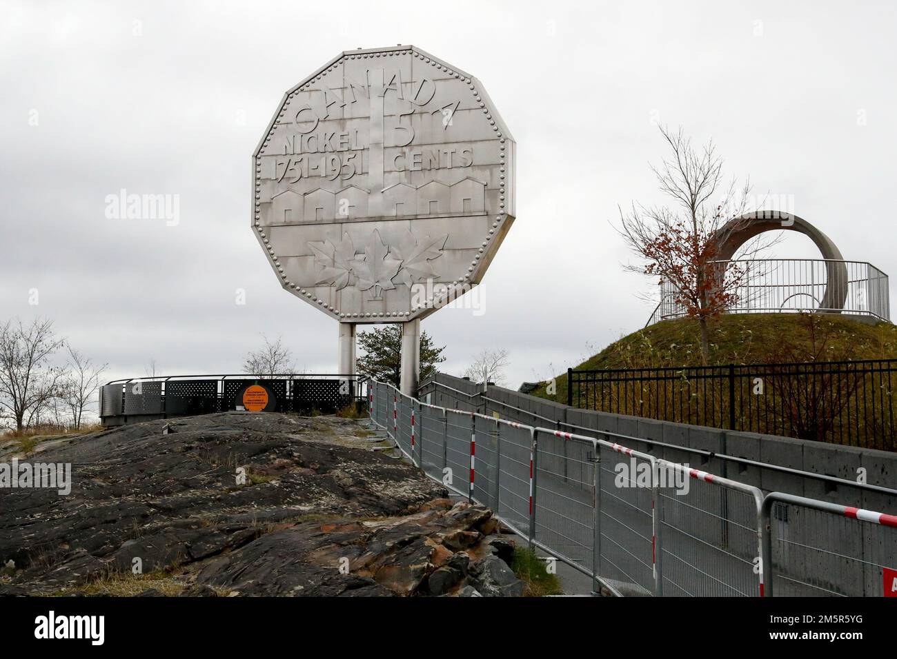 Nov 12 2022, Sudbury Ontario Canada. The Big Nickel stands at the ...