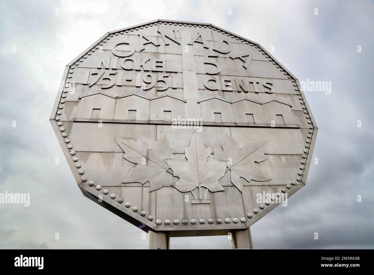 Nov 12 2022, Sudbury Ontario Canada. The Big Nickel stands at the ...