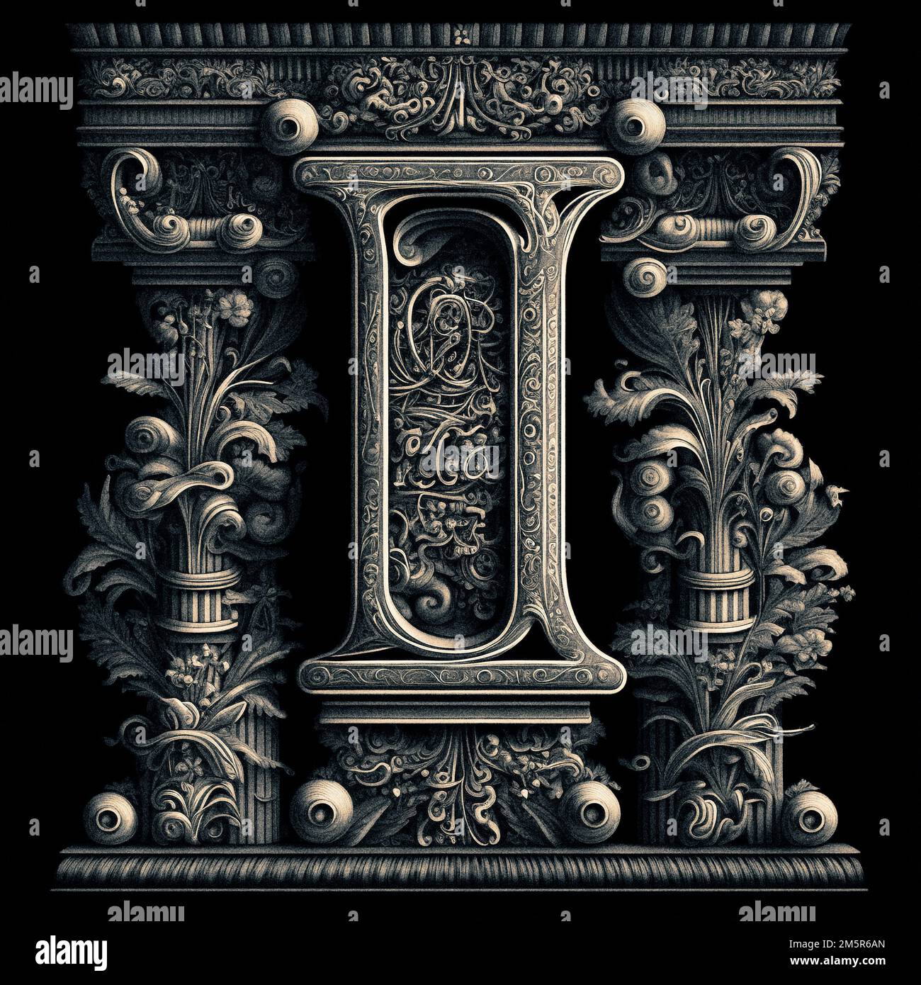 Letter i victorian hi-res stock photography and images - Alamy