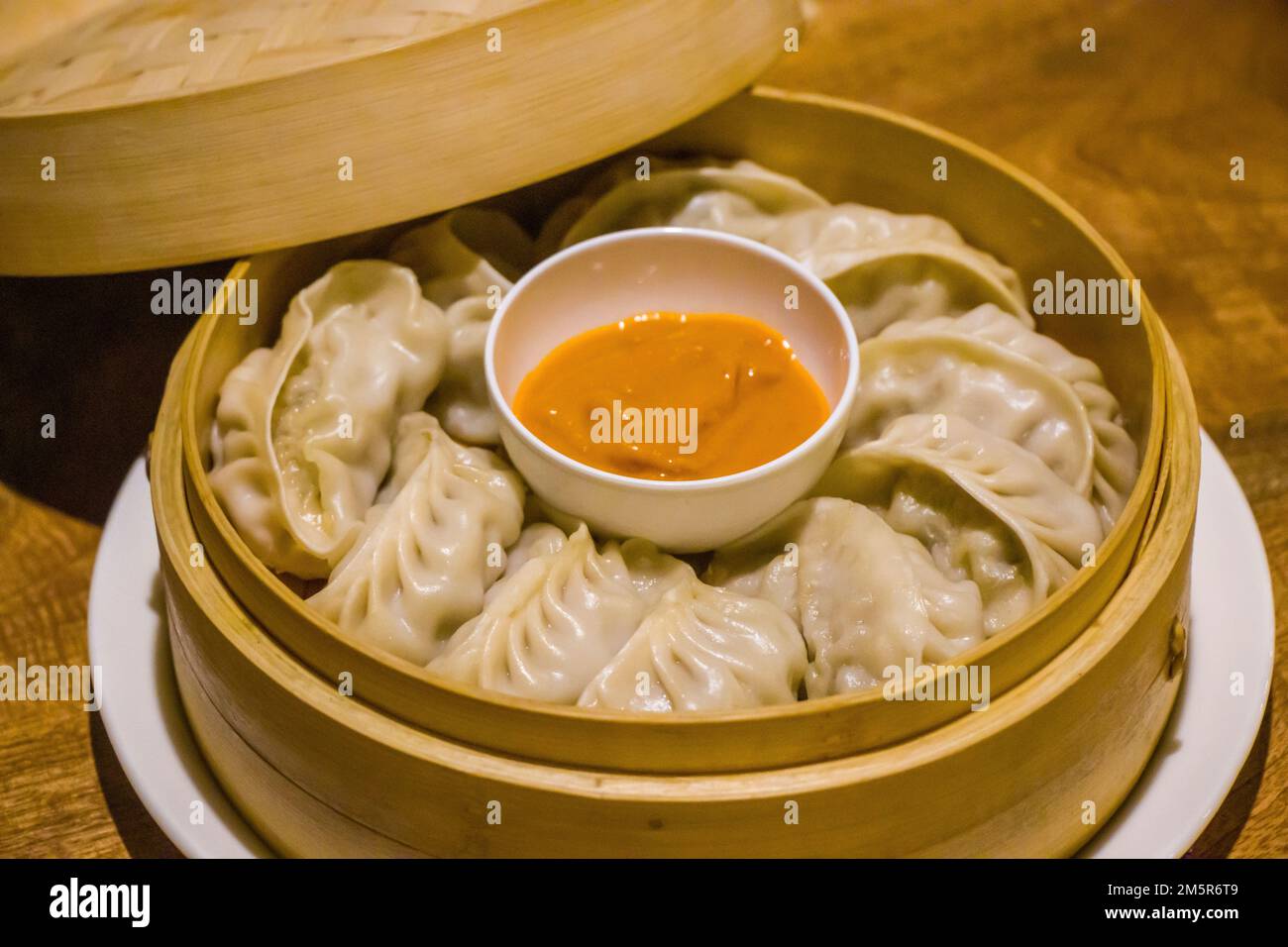 Nepali style steamed Tibetan Momo Dumplings Stock Photo - Alamy