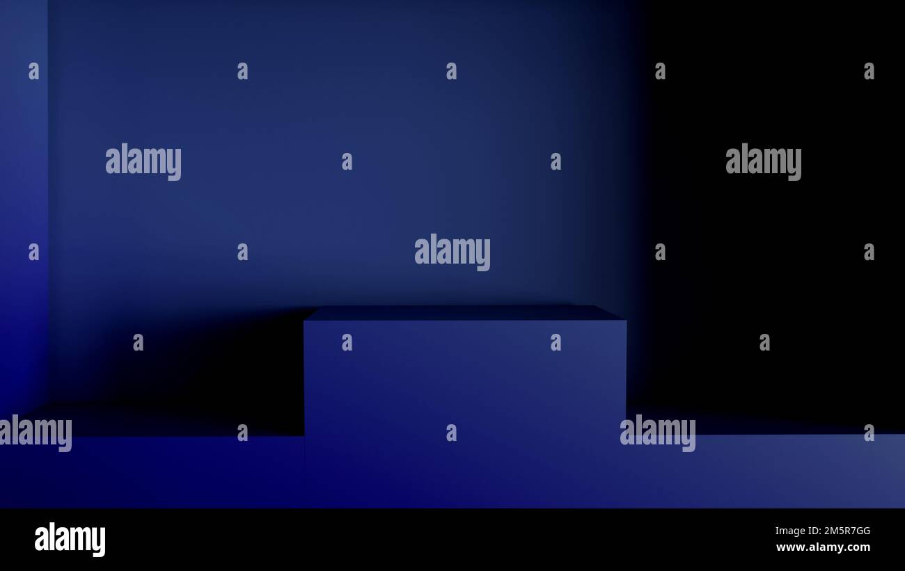 empty space for product showcase in 3d rendering background, empty dark ...