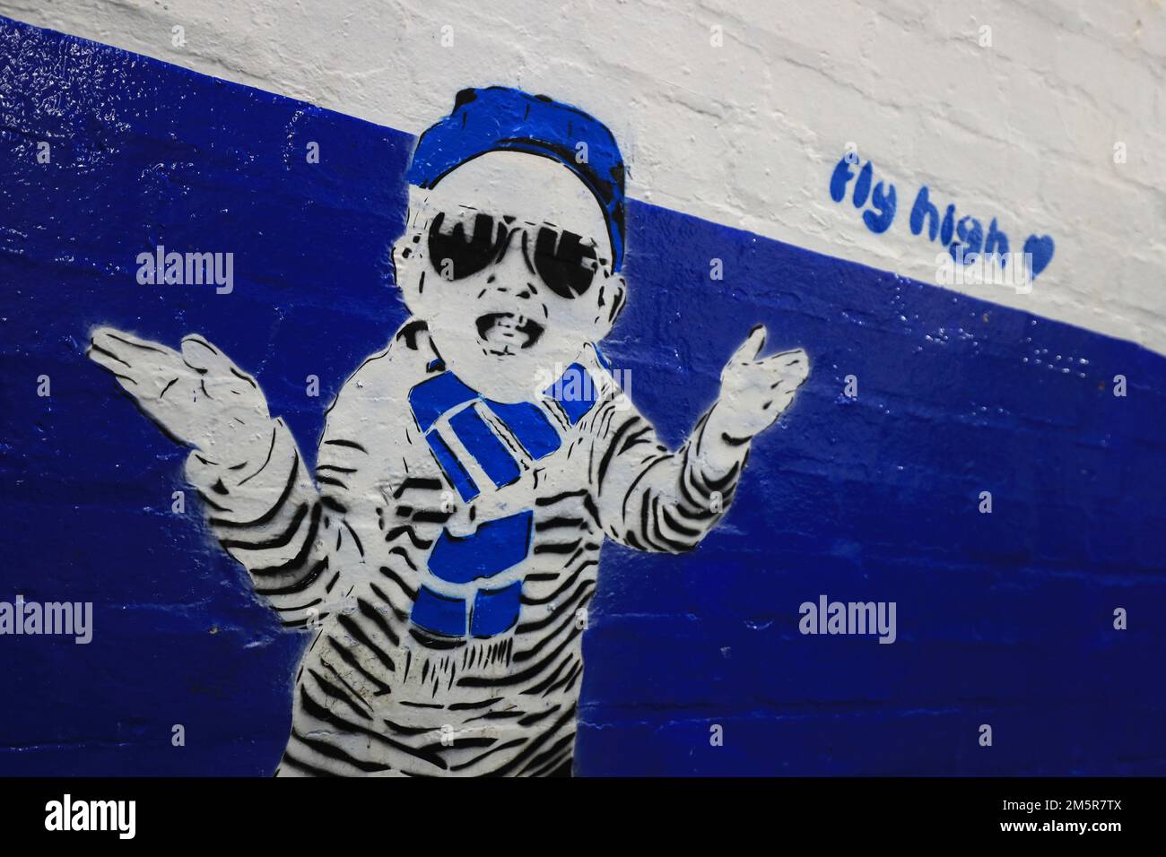 A mural tribute to Arthur Labinjo-Hughes before the Sky Bet ...