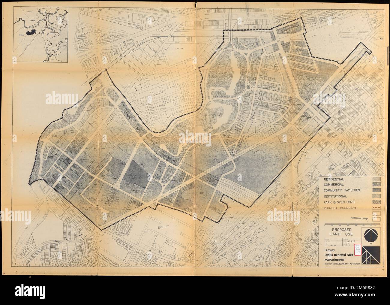 Fenway urban renewal area Massachusetts : proposed land use. Inset ...