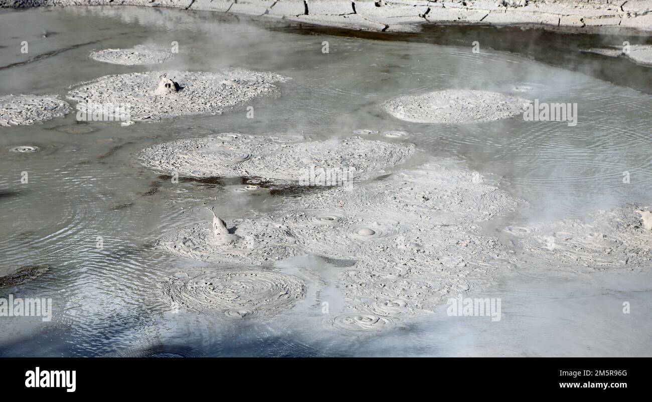 Geothermal mud boiling hi-res stock photography and images - Alamy