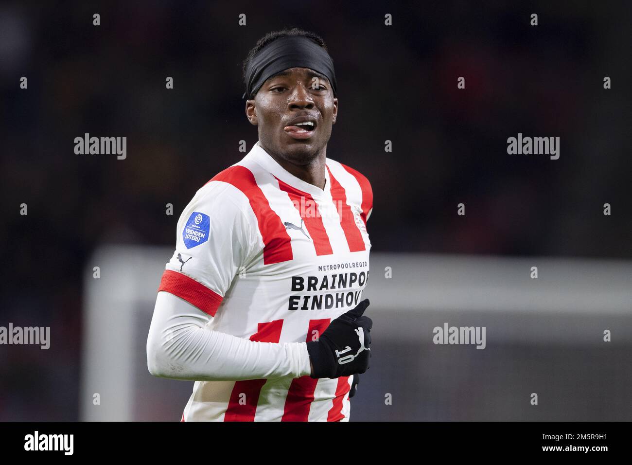 EINDHOVEN Noni Madueke of PSV with the 3-0 against AC Milan during the ...