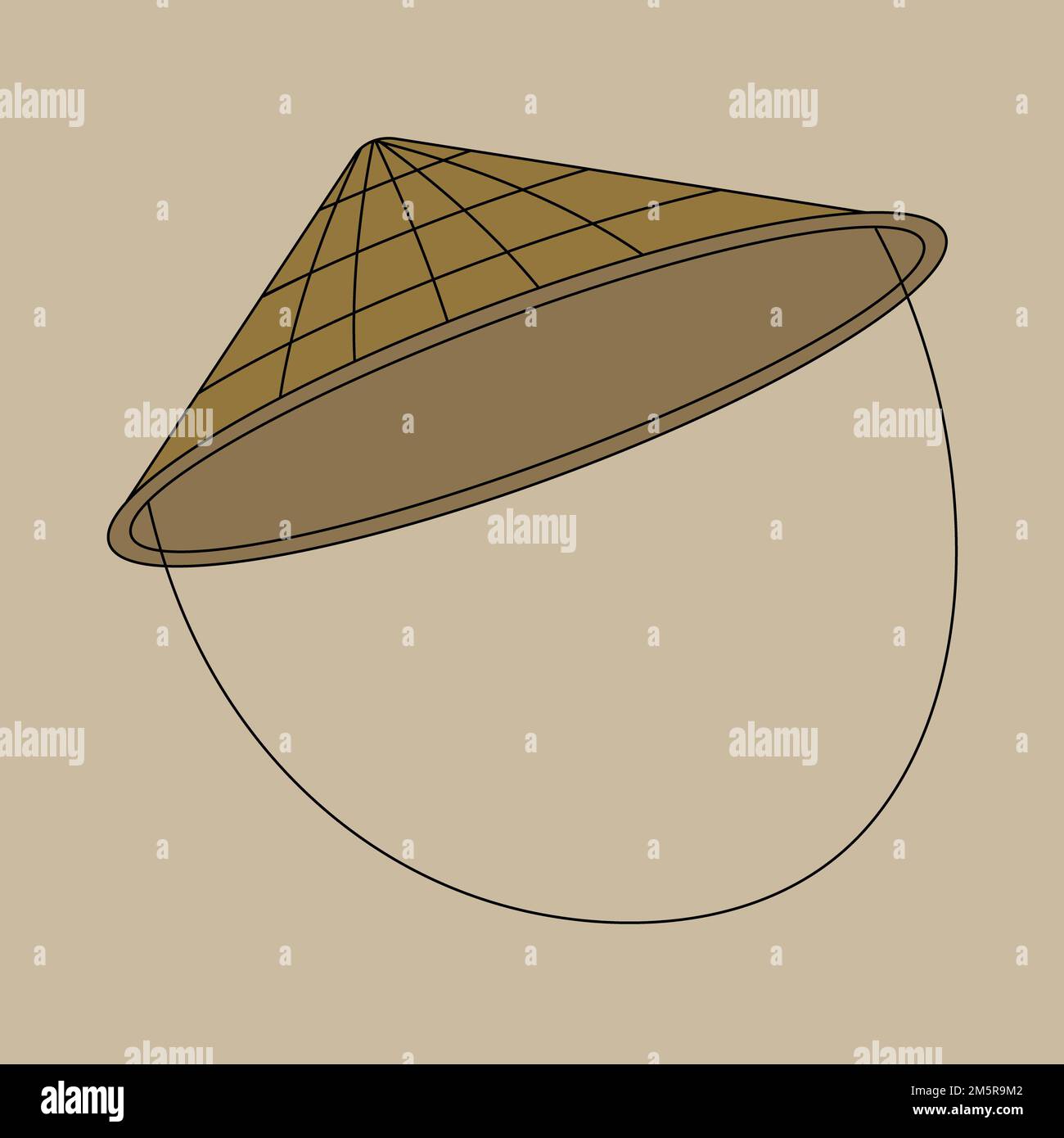 Chinese Hat. Samurai Hat. Traditional Hat Stock Photo - Alamy