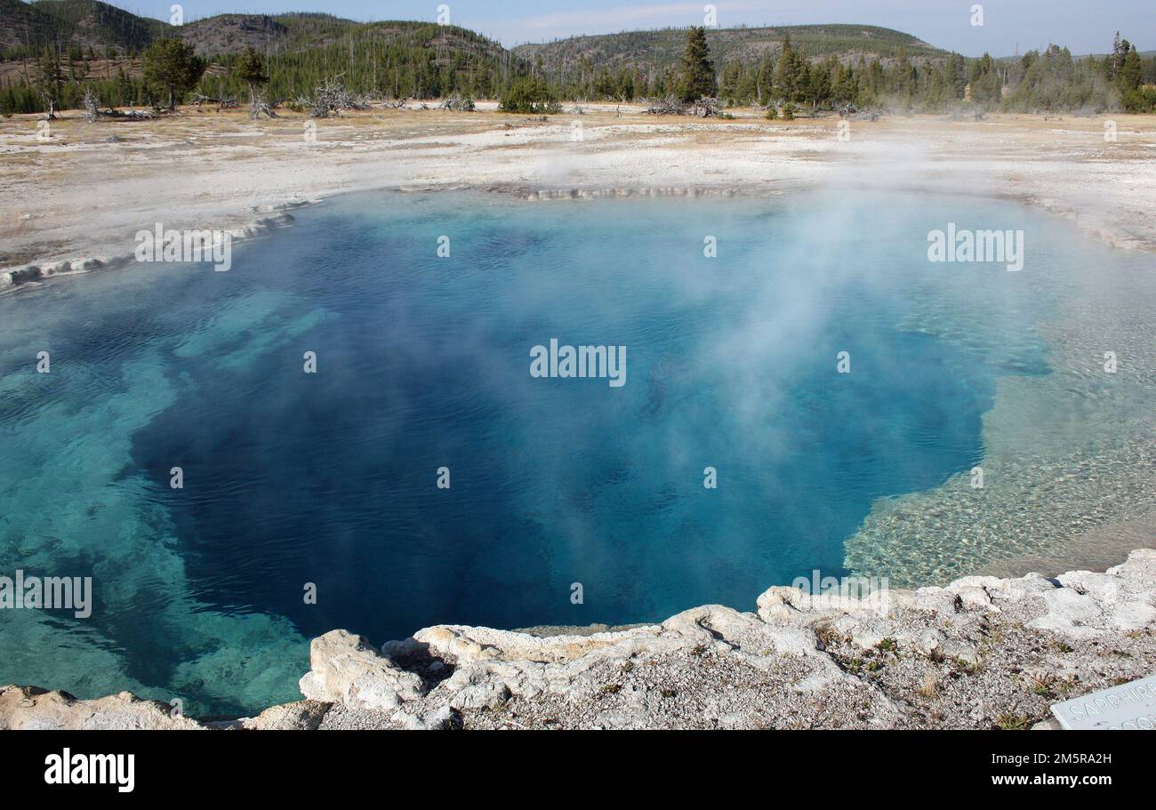 Sapphire Pool - Wyoming Stock Photo - Alamy