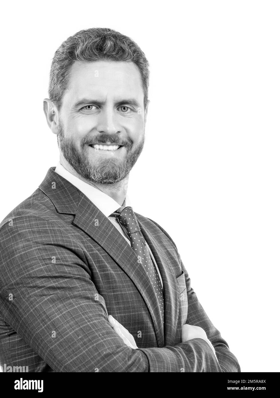 Professional confidence. Confident man portrait isolated on white ...