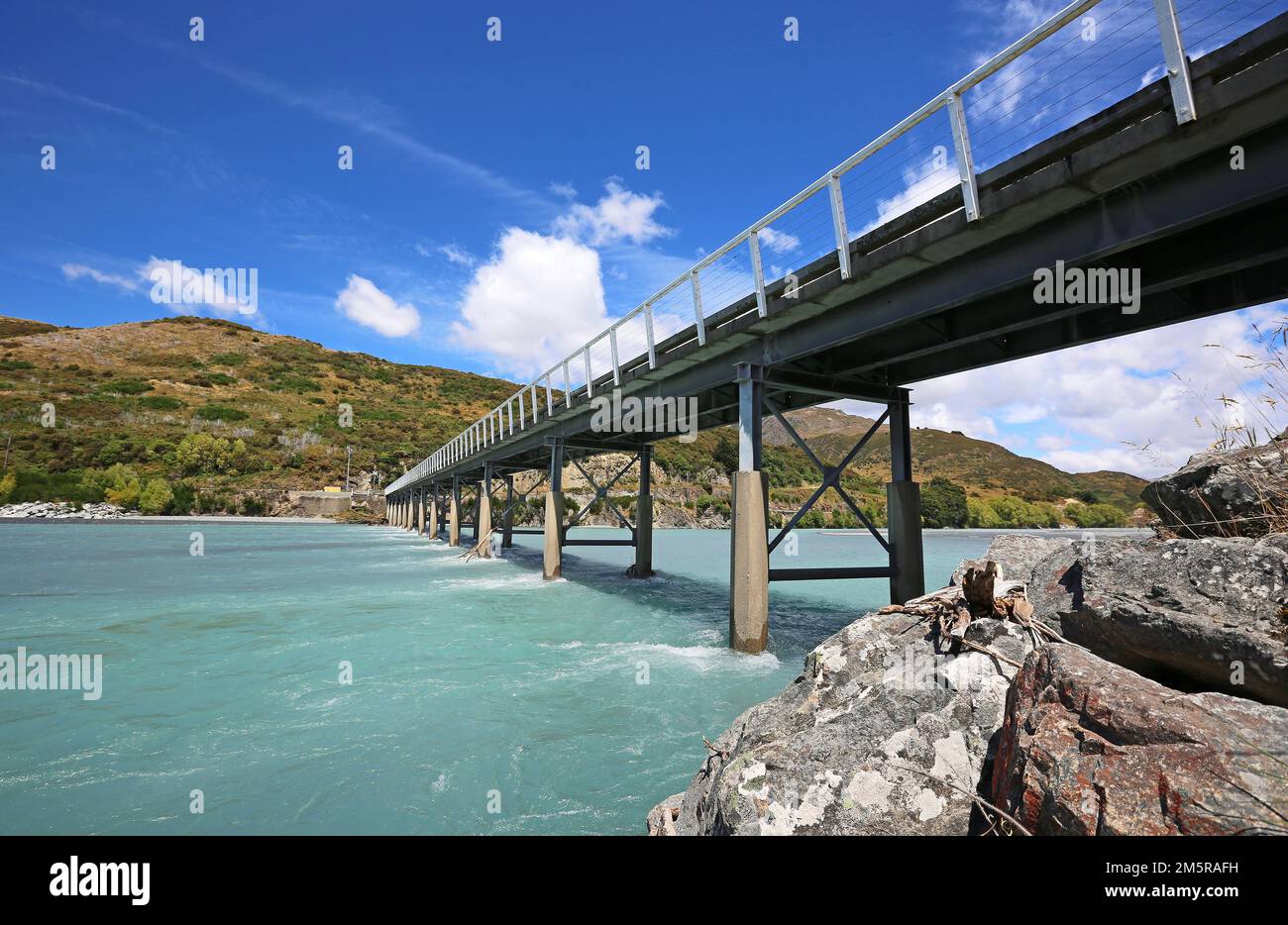 Standing under Mt White bridge - New Zealand Stock Photo - Alamy