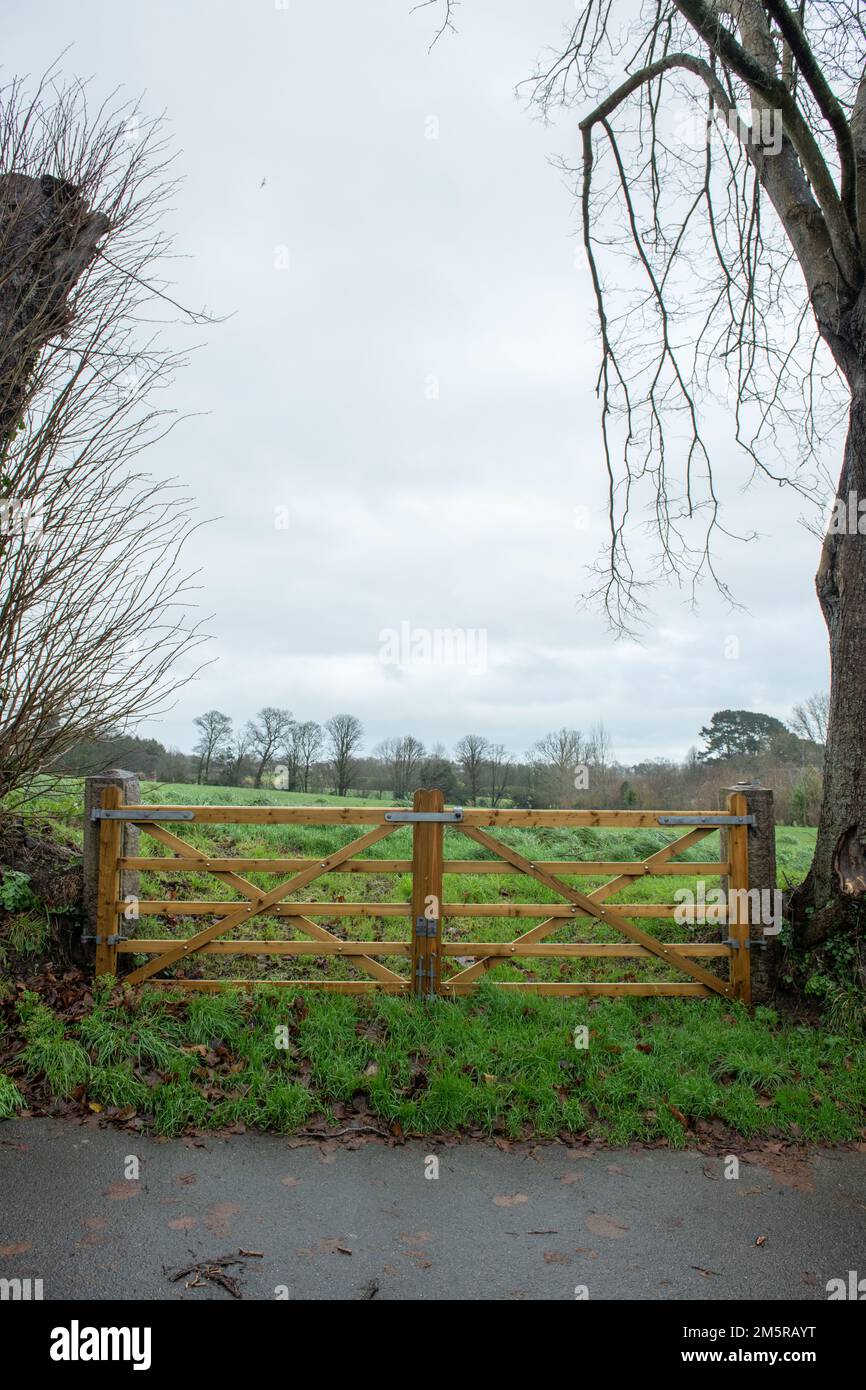 Wood, traditional, Farm Field Gate, Countryside, Jersey, Channel ...