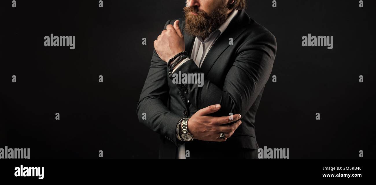 Representation modern successful man business career, fashion accessory ...