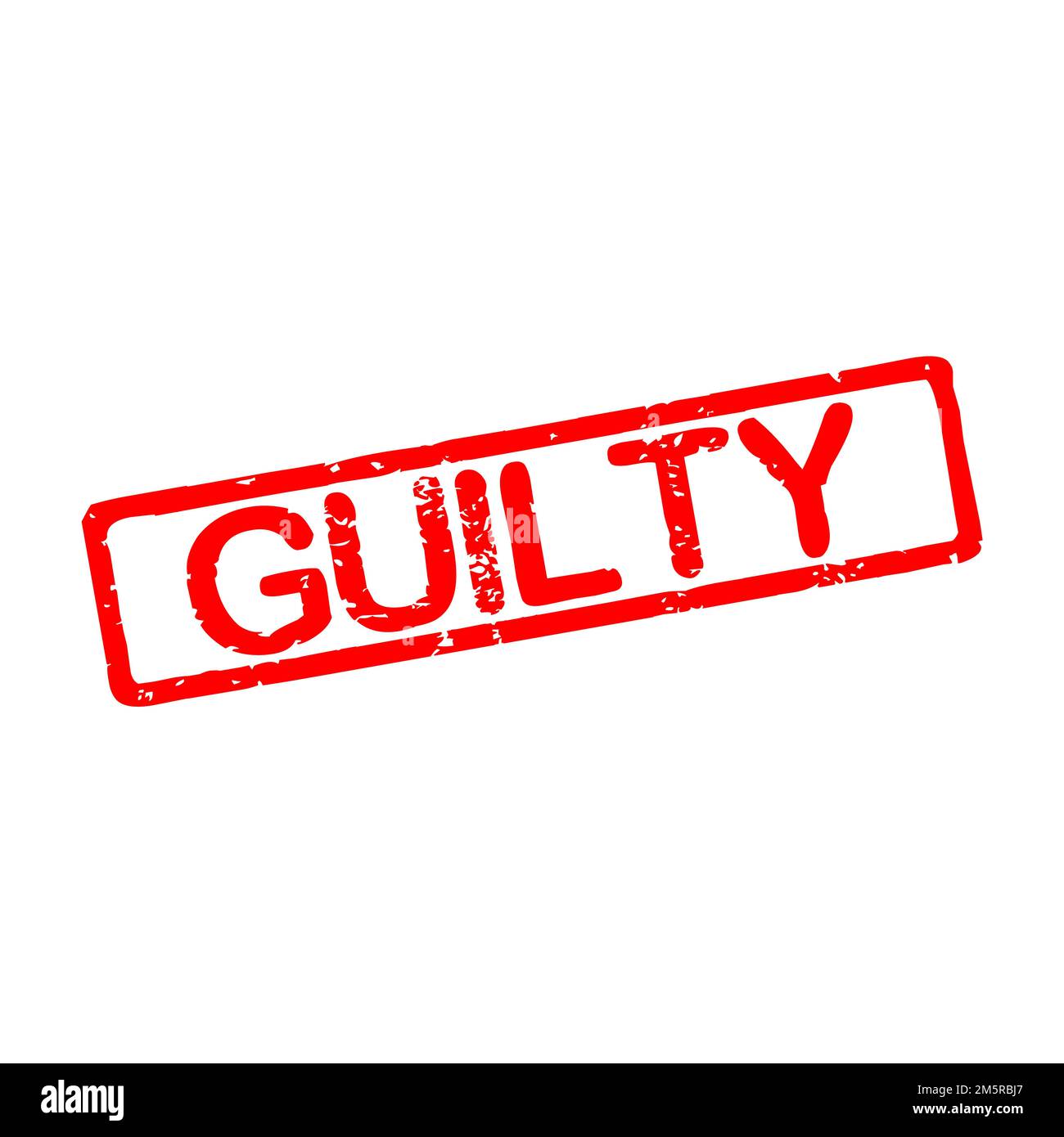 Rubber stamp with text guilty Stock Photo - Alamy