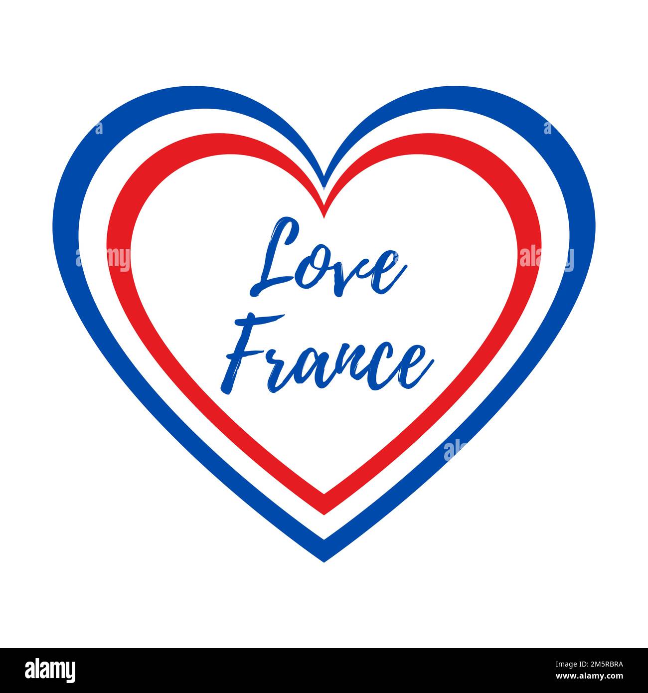Love France symbol icon Stock Photo - Alamy