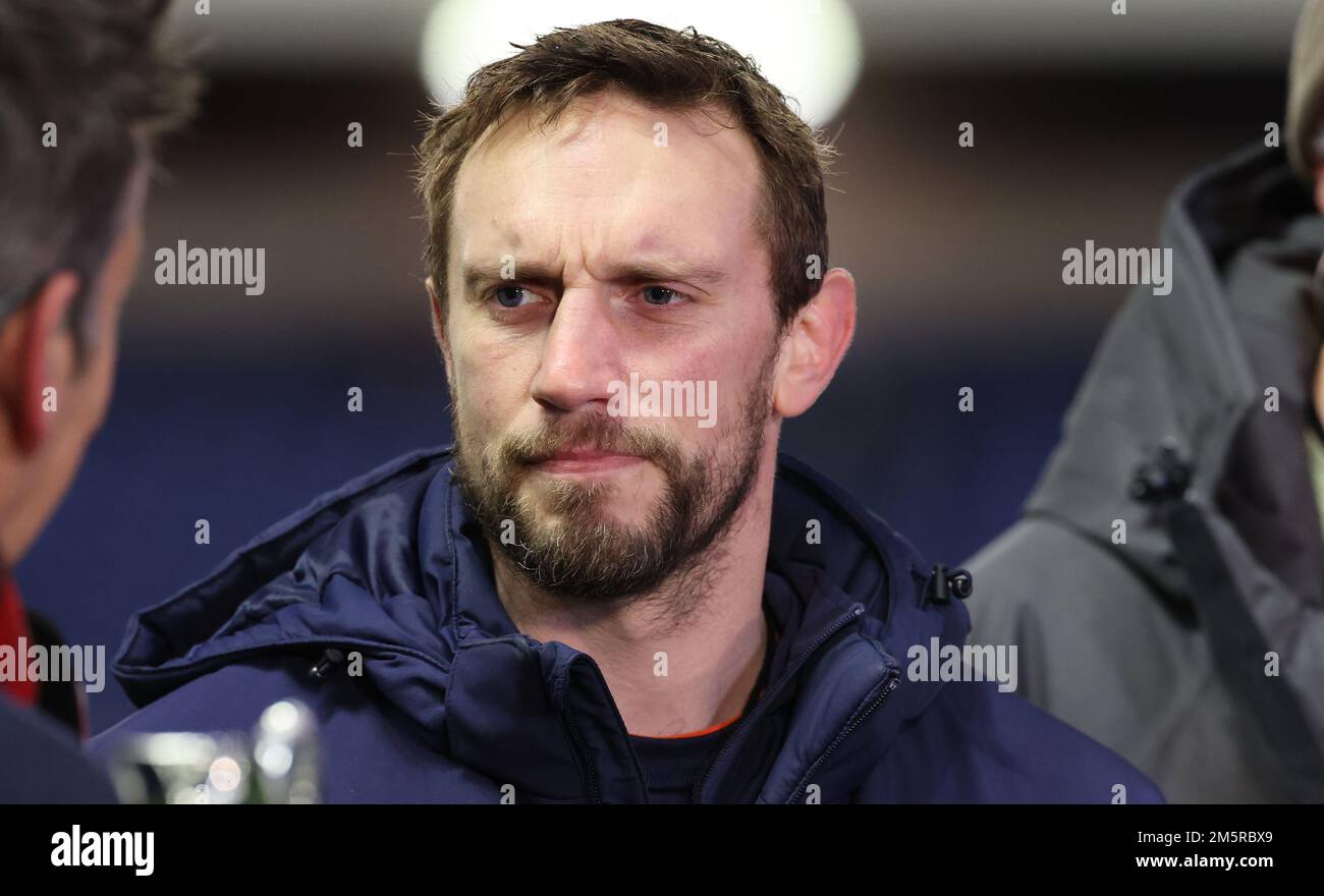 Edinburgh’s head coach Mike Blair before the United Rugby Championship ...