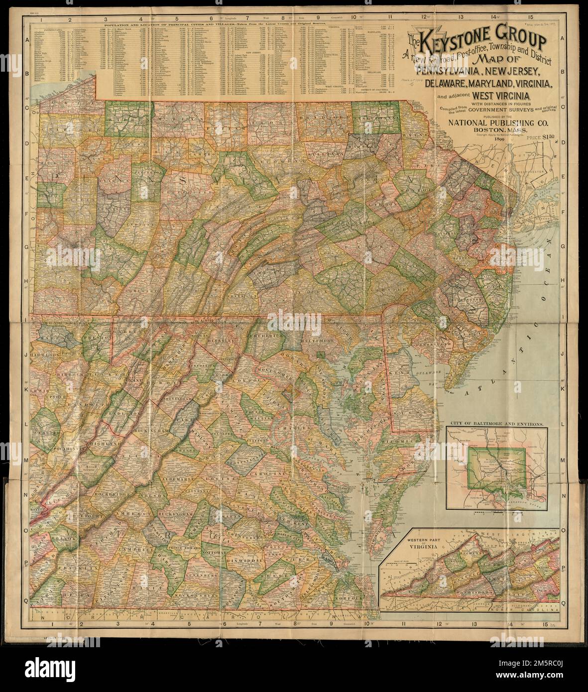 Western pennsylvania map hi-res stock photography and images - Alamy