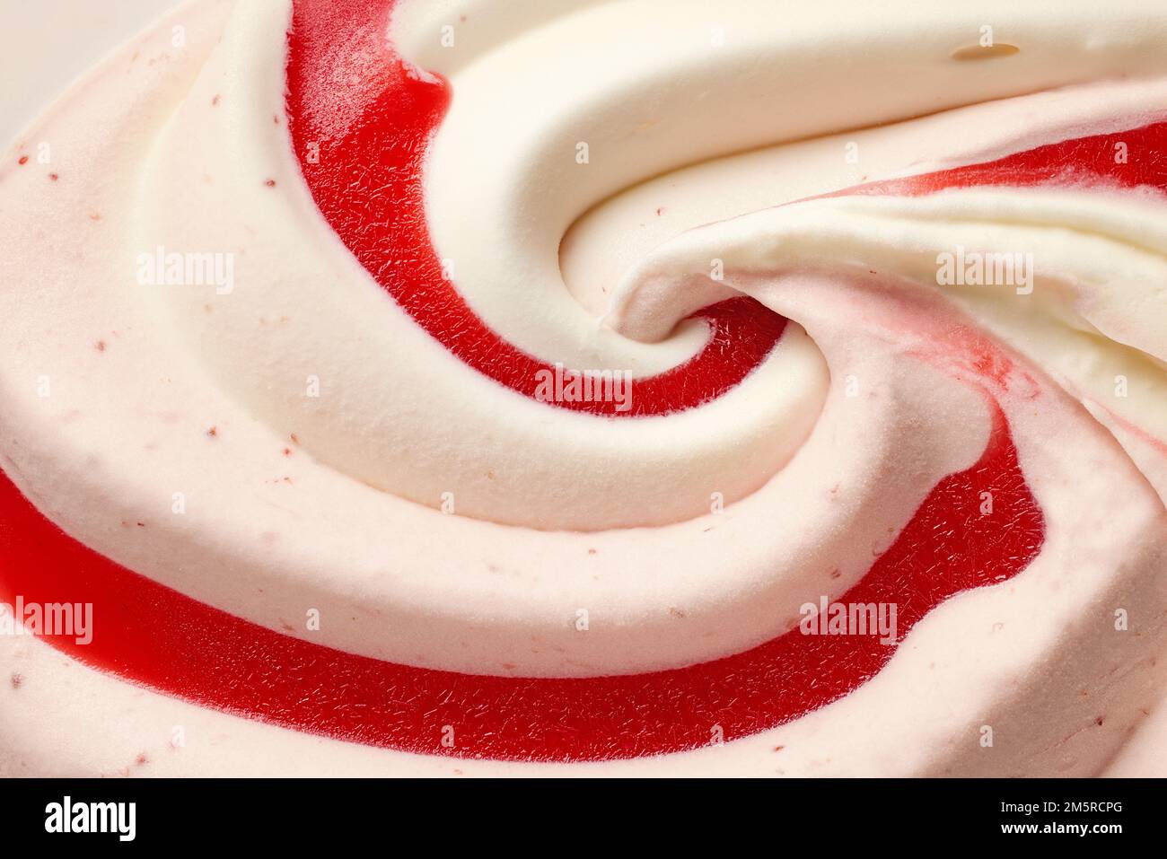 vanilla and strawberry ice cream texture Stock Photo - Alamy