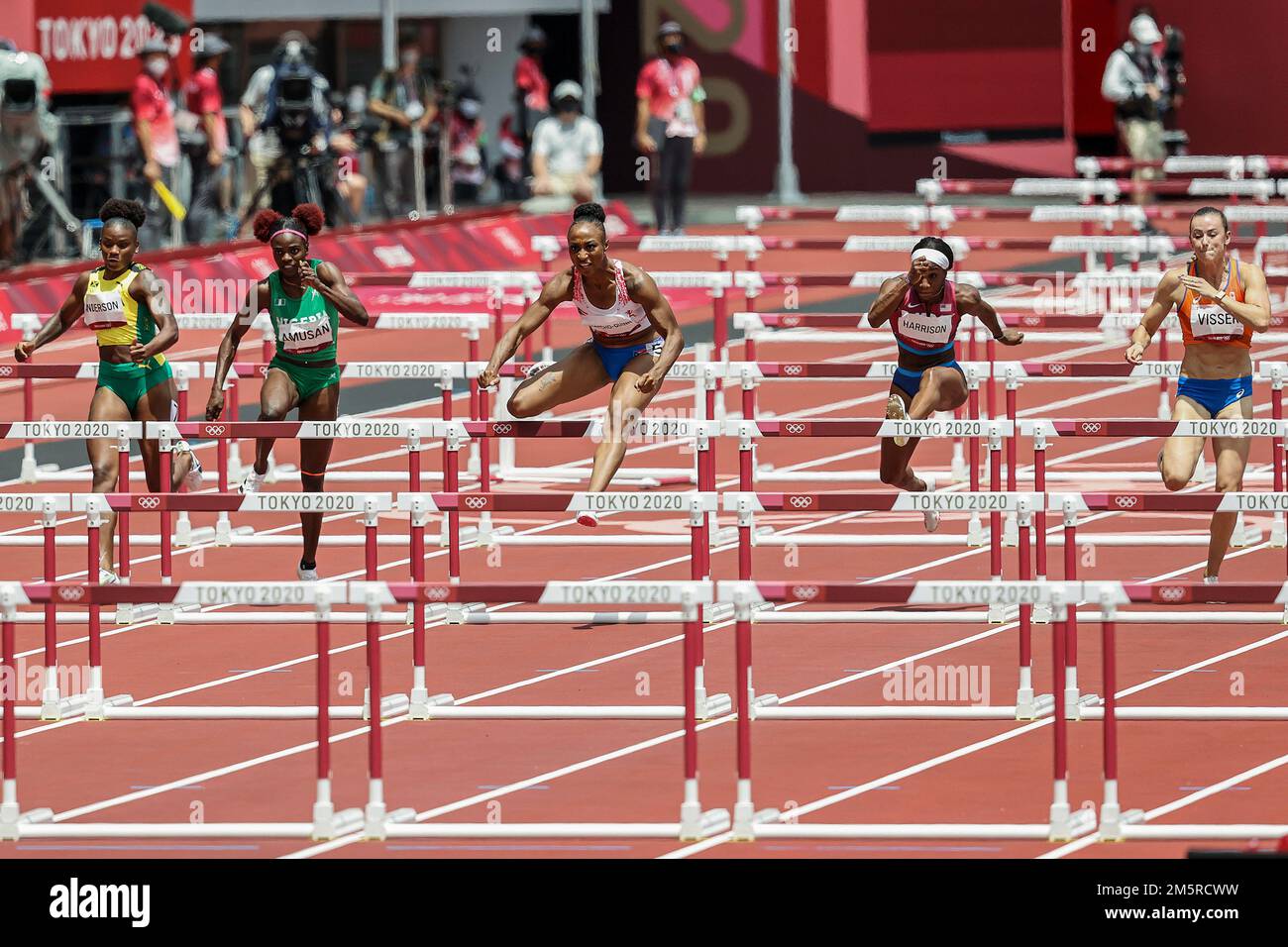 Jasmine Camacho-Quinn (PUR) Olympic Champipn wins (C) and Silver ...