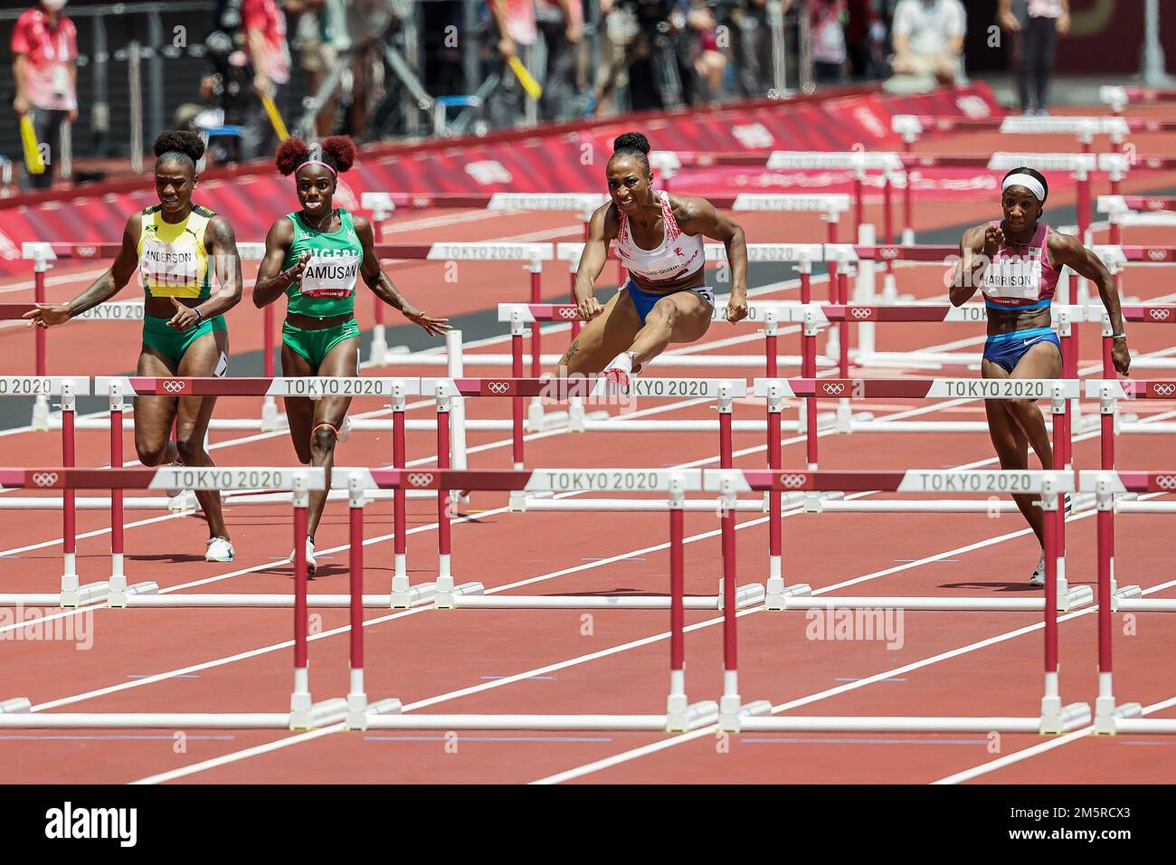 Jasmine Camacho-Quinn (PUR) Olympic Champipn wins (C) and Silver ...