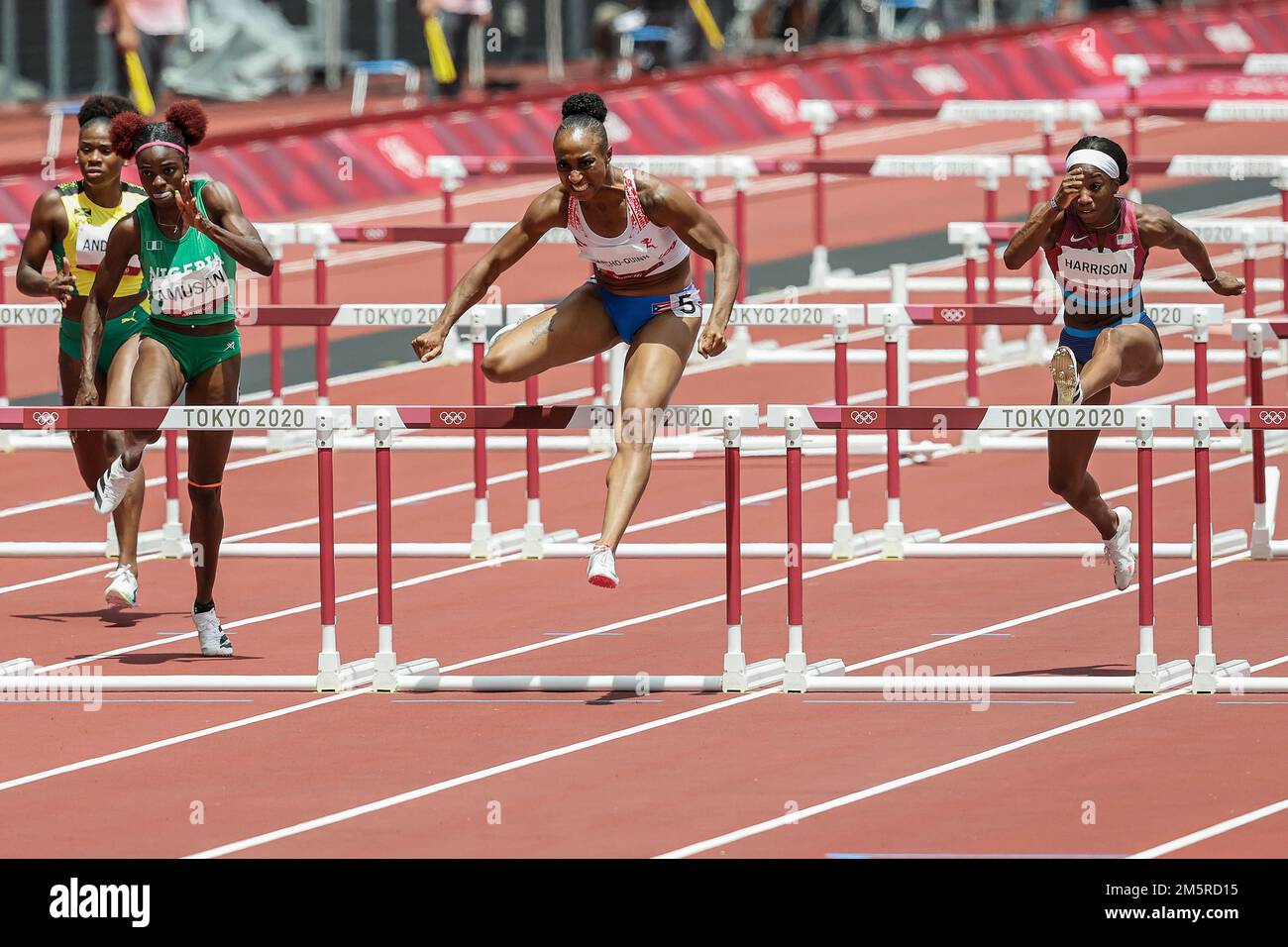 Jasmine Camacho-Quinn (PUR) Olympic Champipn wins (C) and Silver ...
