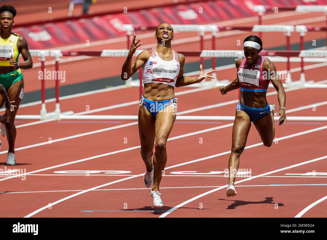 Jasmine Camacho-Quinn (PUR) Olympic Champipn wins (C) and Silver ...