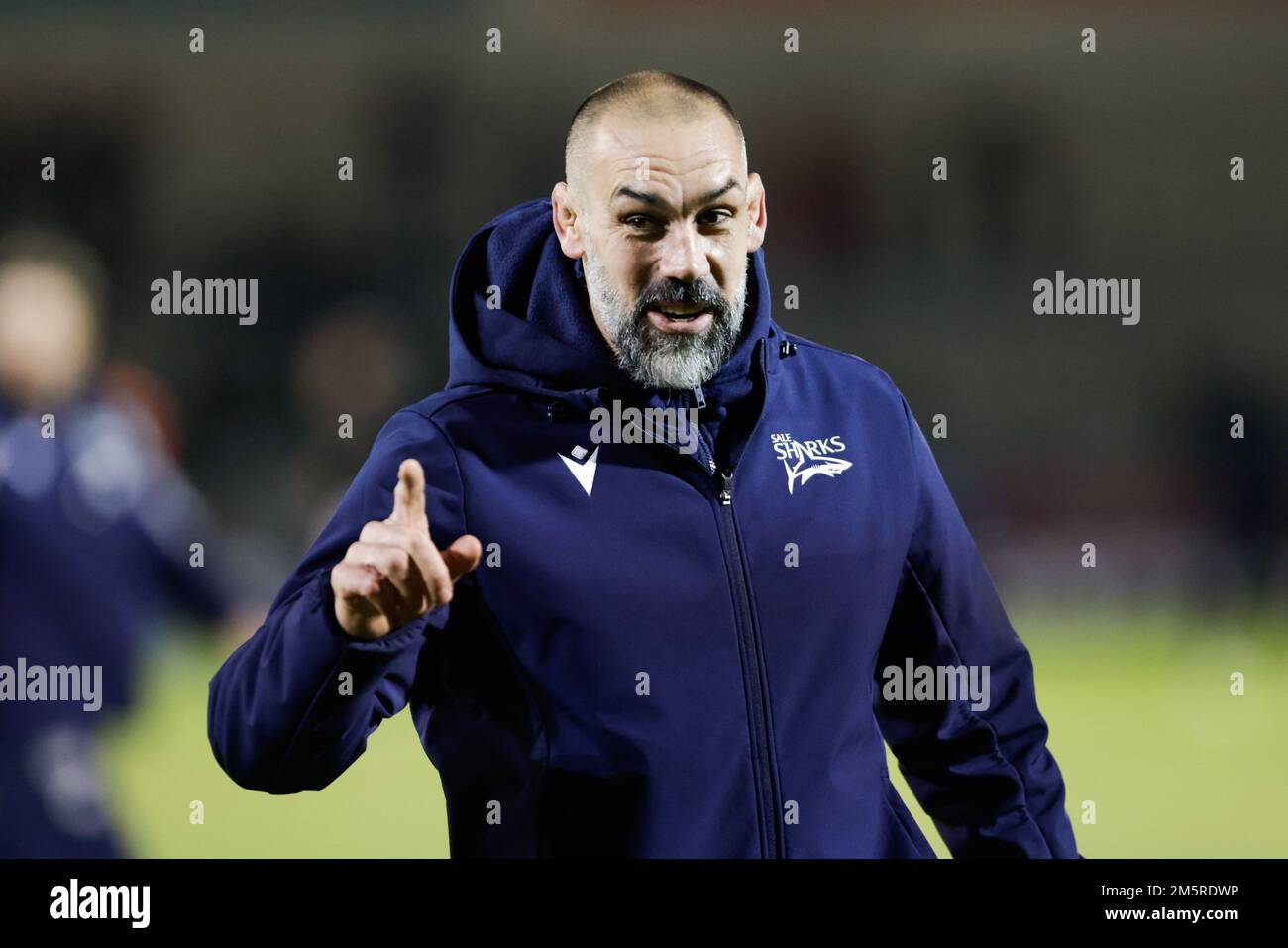 Sale Sharks director of rugby, Alex Sanderson ahead of the Gallagher ...