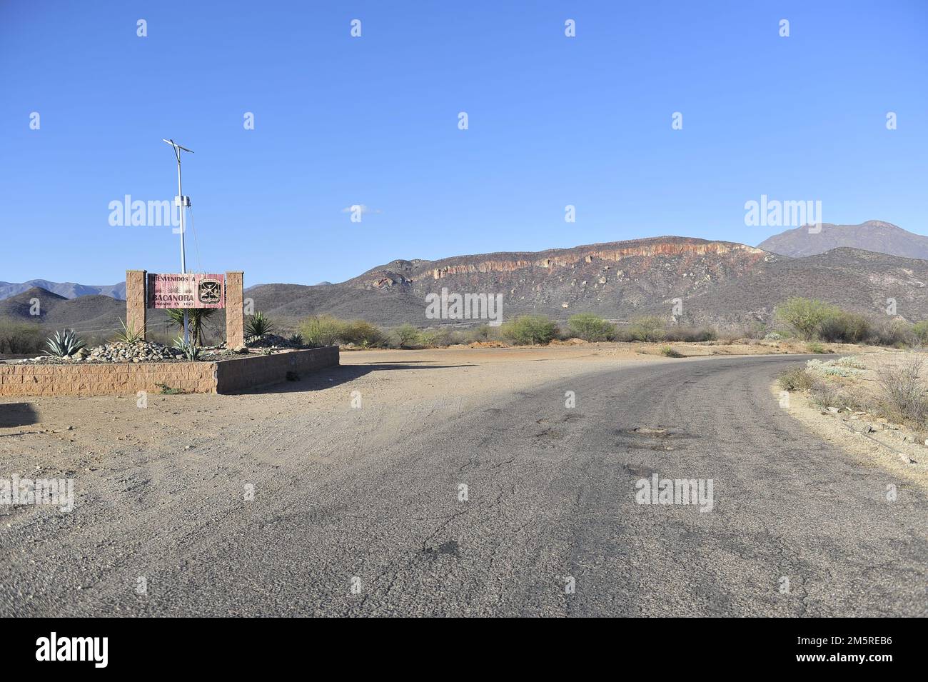 Sonora state highway in poor pavement condition due to potholes (Photo ...