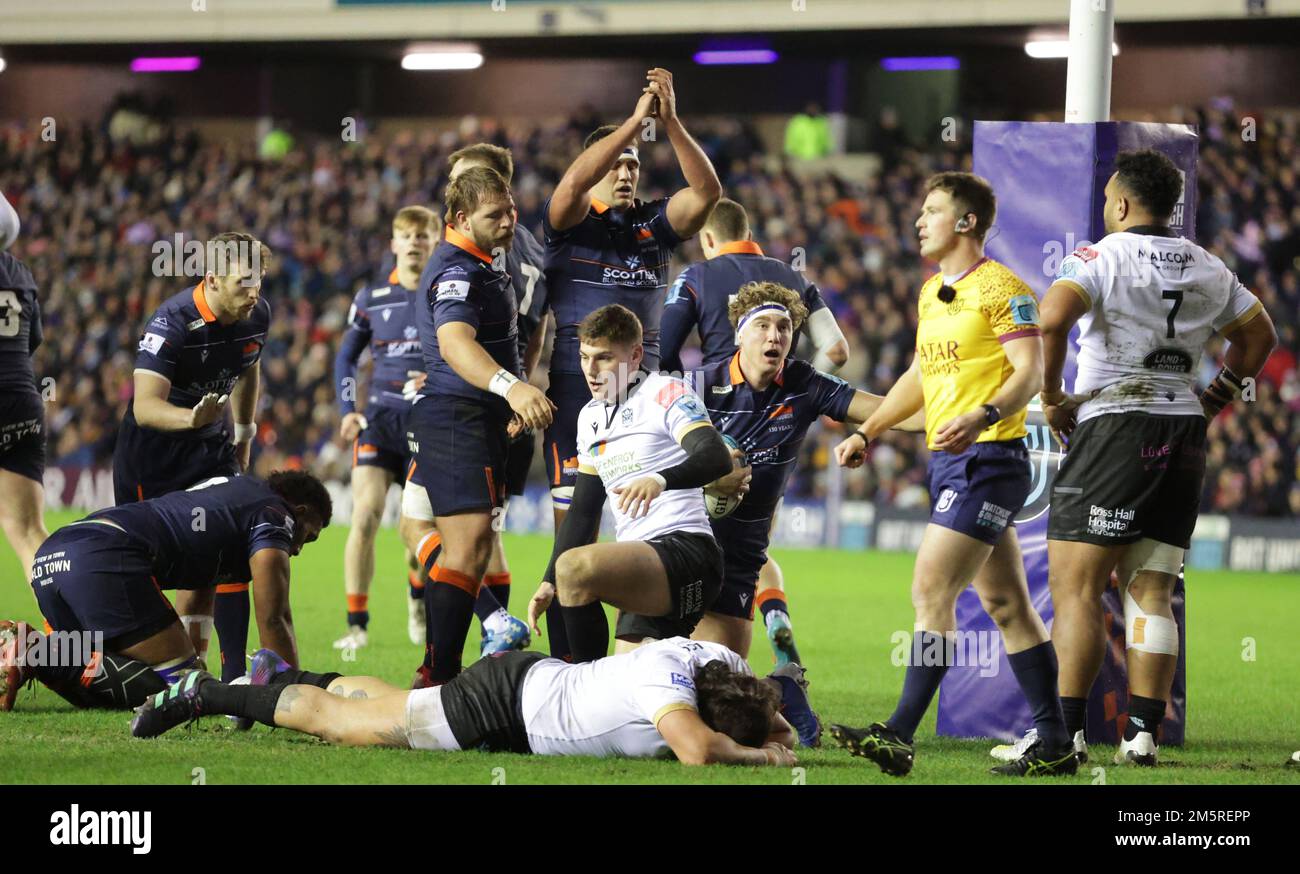 Edinburgh rugby jamie ritchie 2022 hi-res stock photography and images ...