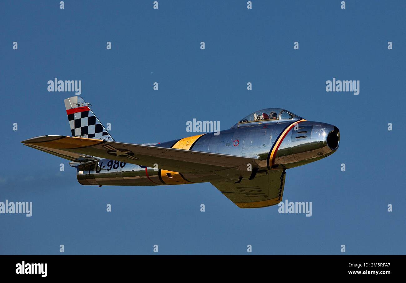 North American F86 Saber Jet Stock Photo - Alamy