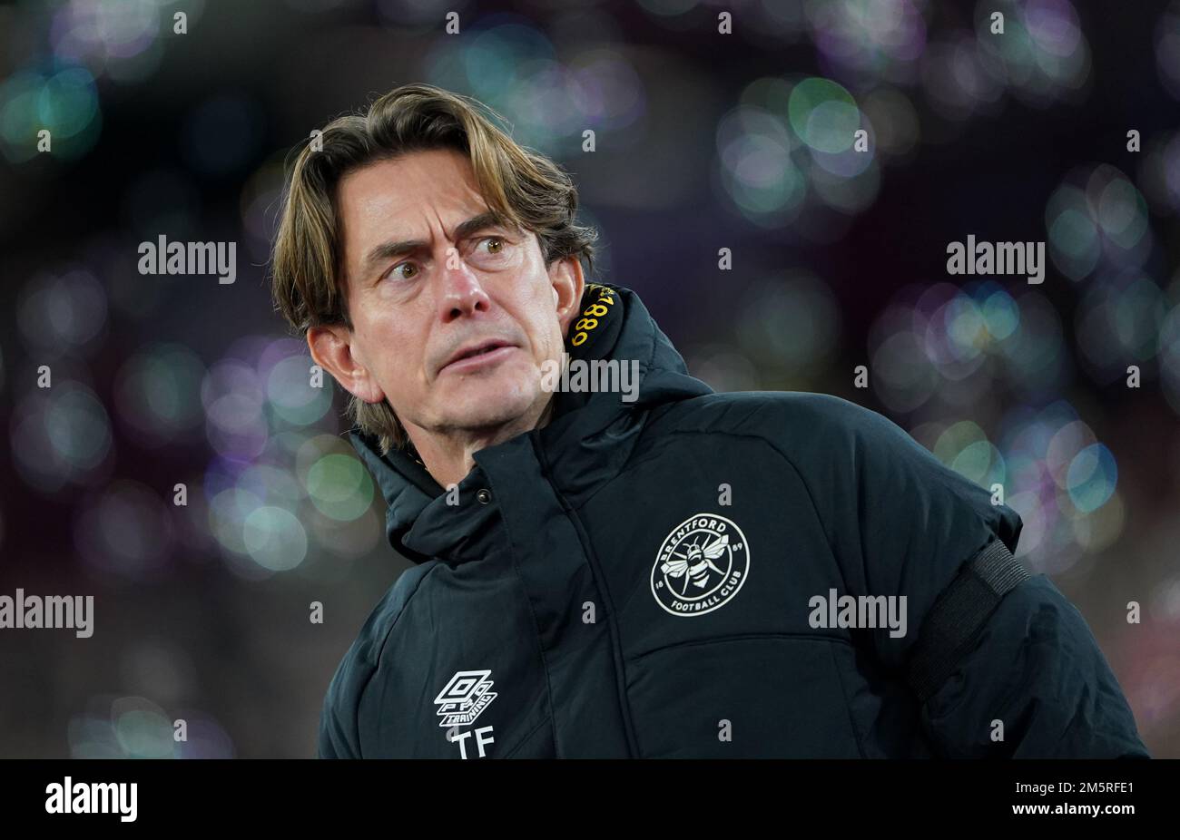 Brentford manager Thomas Frank before the Premier League match at the ...