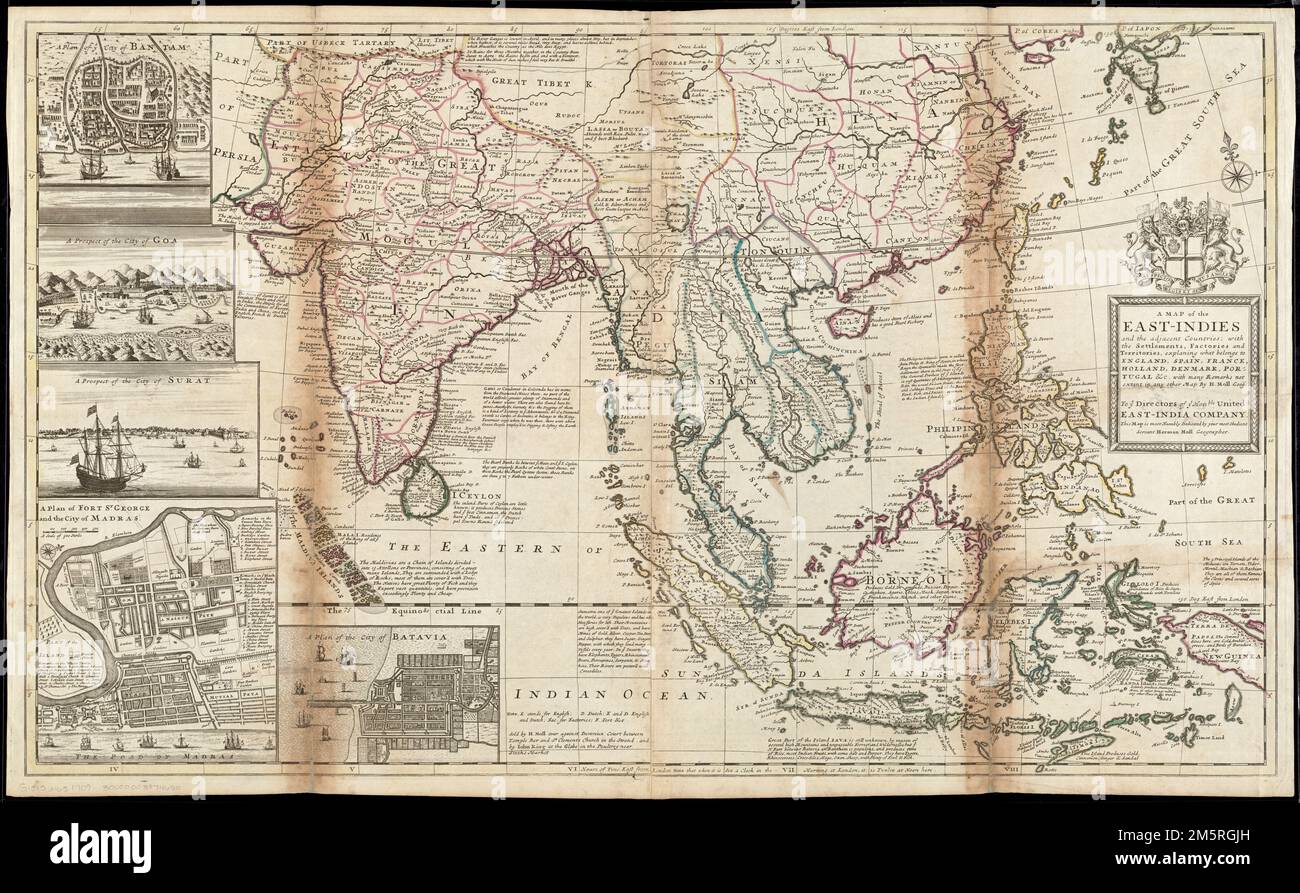 A map of the East-Indies and the adjacent countries, with the ...