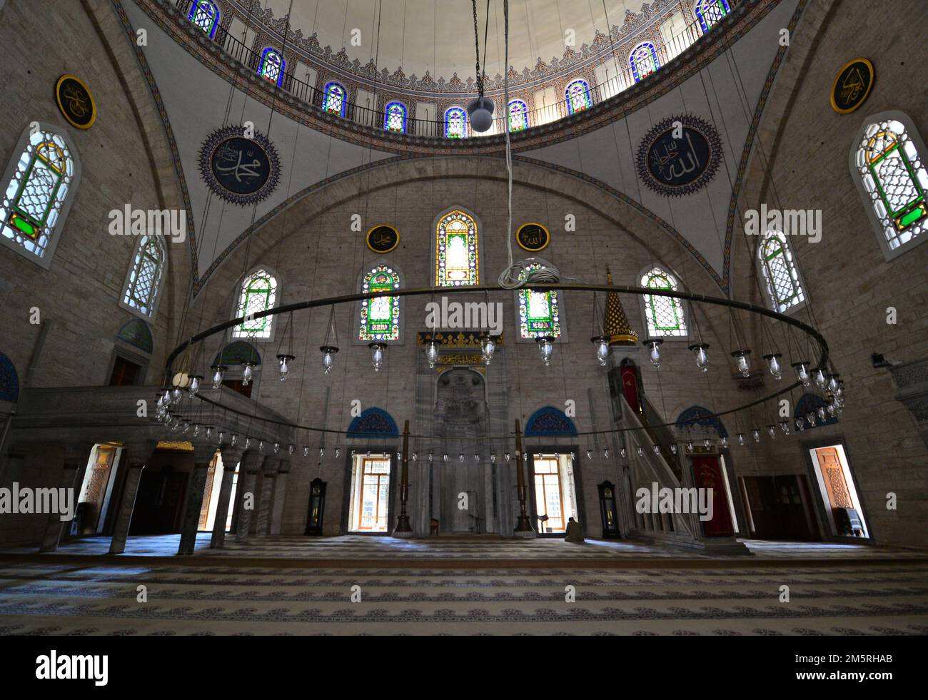 Located in Istanbul, Turkey, Yavuz Sultan Selim Mosque was built in ...