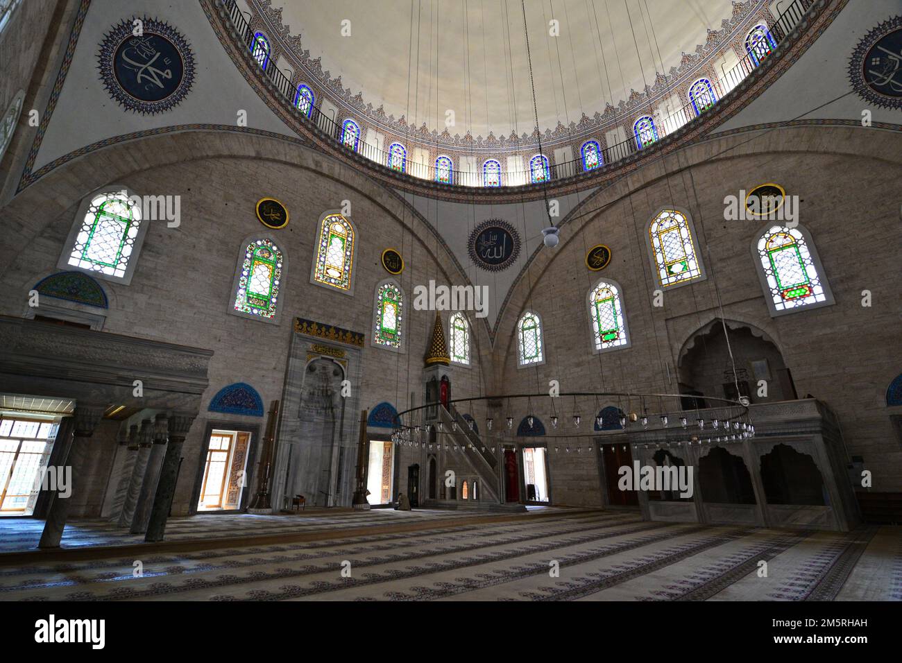 Located in Istanbul, Turkey, Yavuz Sultan Selim Mosque was built in ...
