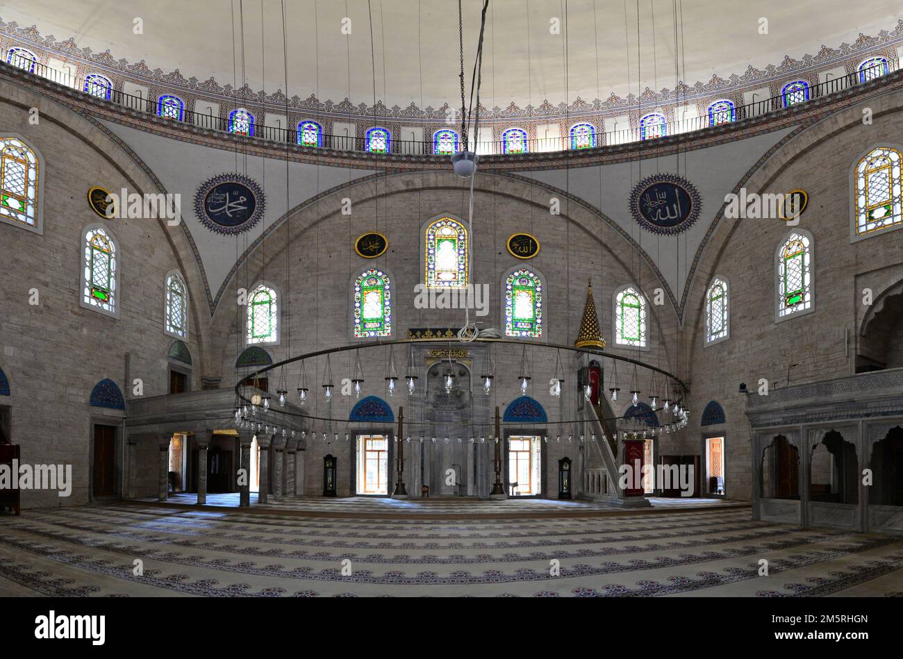 Located in Istanbul, Turkey, Yavuz Sultan Selim Mosque was built in ...