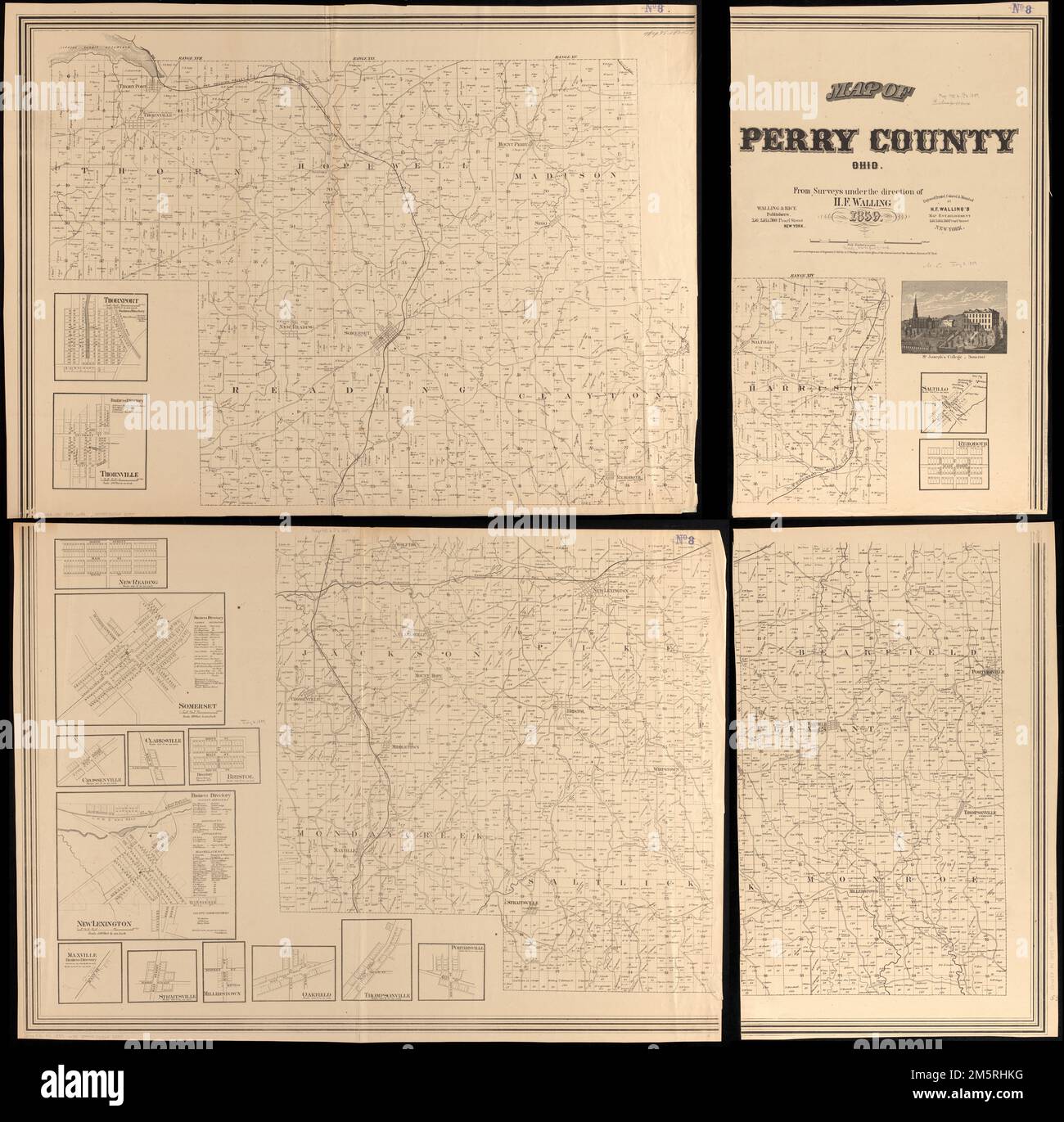Map of perry hi-res stock photography and images - Alamy