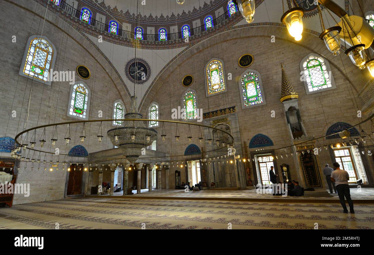 Located in Istanbul, Turkey, Yavuz Sultan Selim Mosque was built in ...